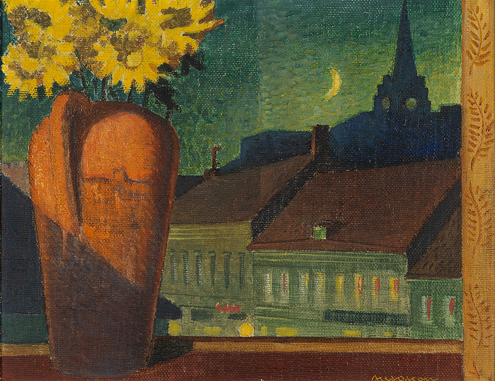 Axel Olson, Natt över Halmstad. - Bukowskis