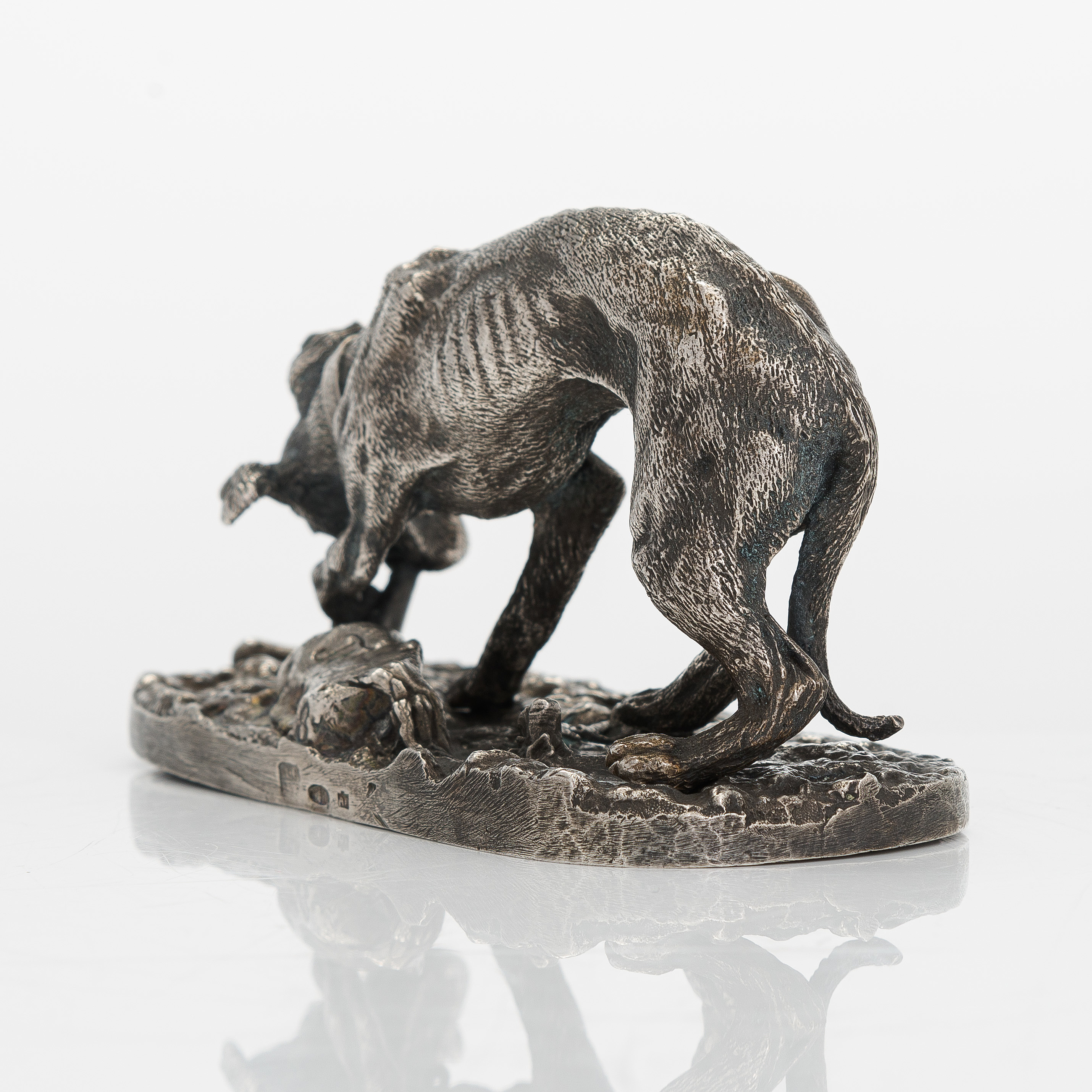 Figurin, silver, Moskva, oidentifierad kyrillisk mästarstämpel AG. 1908 ...