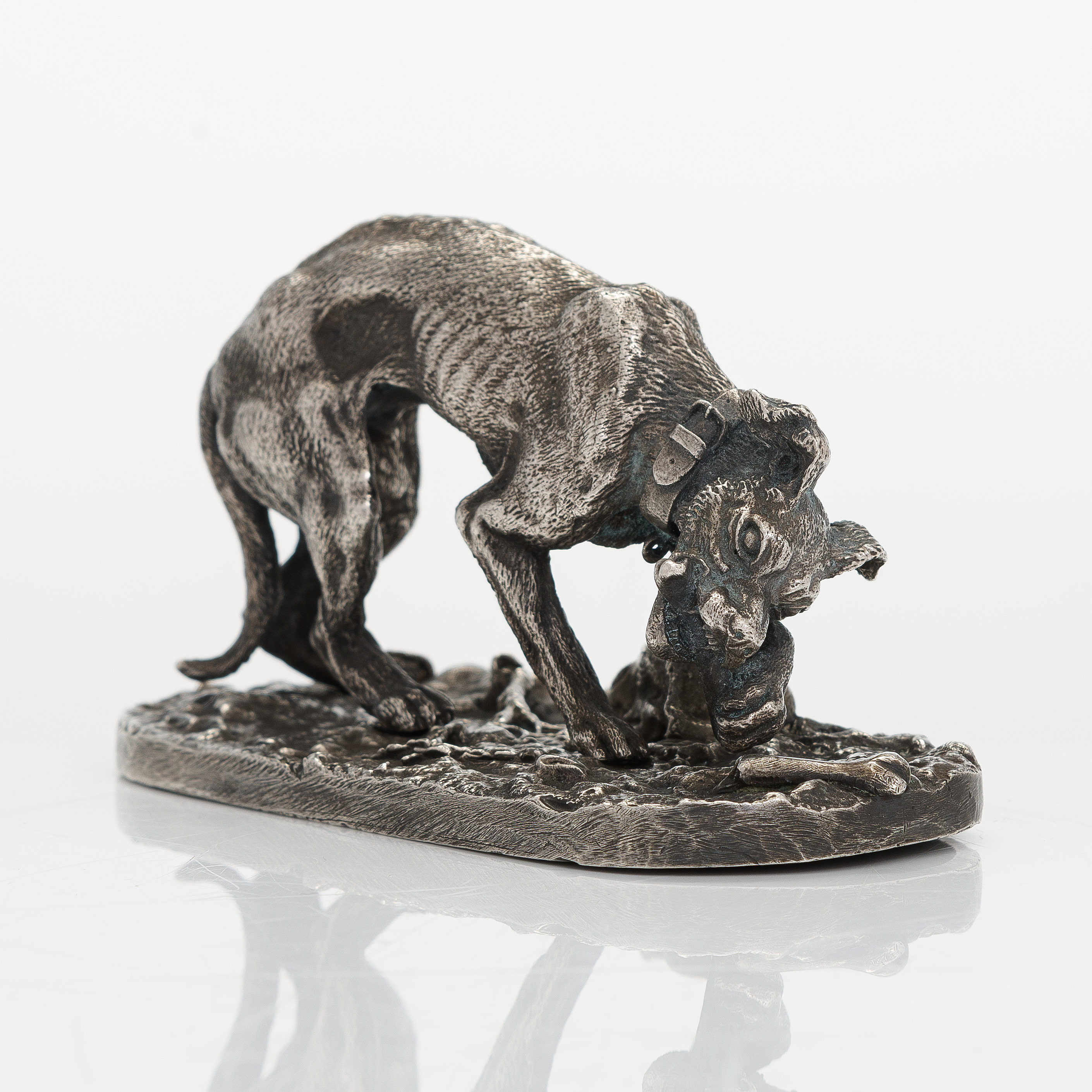 Figurin, silver, Moskva, oidentifierad kyrillisk mästarstämpel AG. 1908 ...