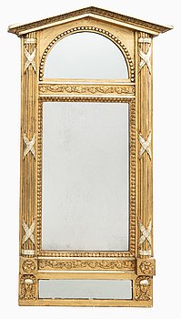 Mirror, signed by Johan Martin Berg (mirror manufacturer in Gothenburg ...