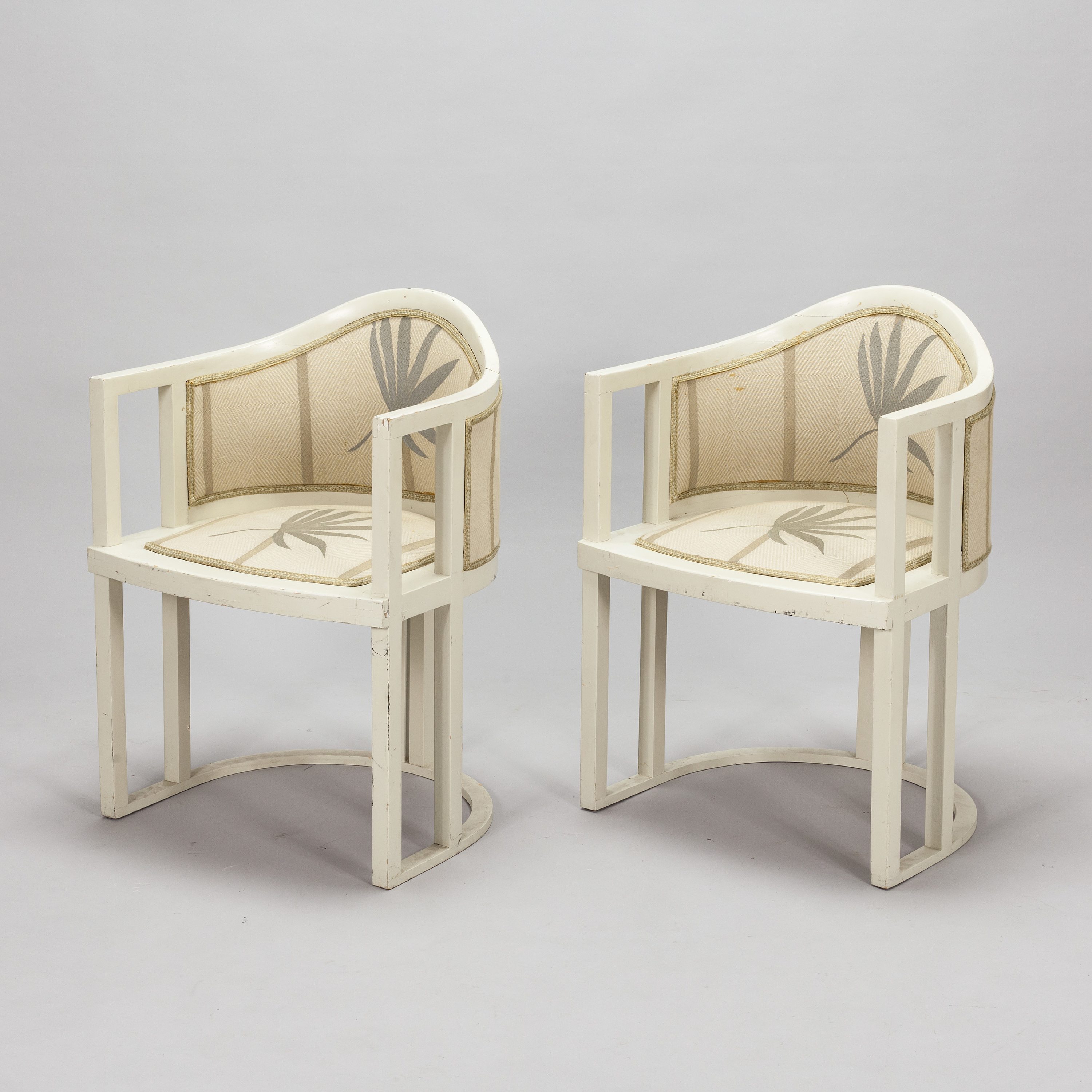 Karmstolar, 6 st, 1900-talets början. - Bukowskis