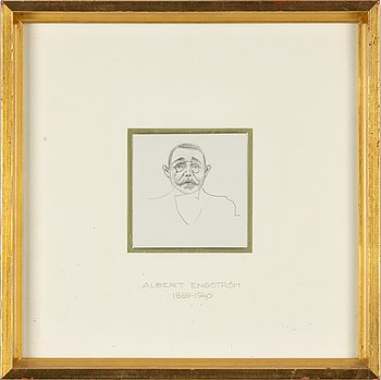 Albert Engström, Self-portrait. - Bukowskis