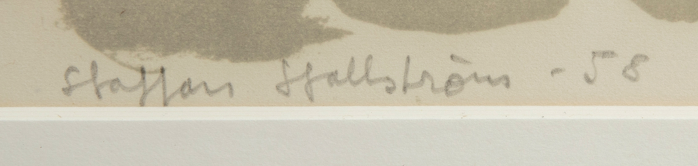 Staffan Hallström, lithograph, signed, numbered 37/125 and dated -58 ...