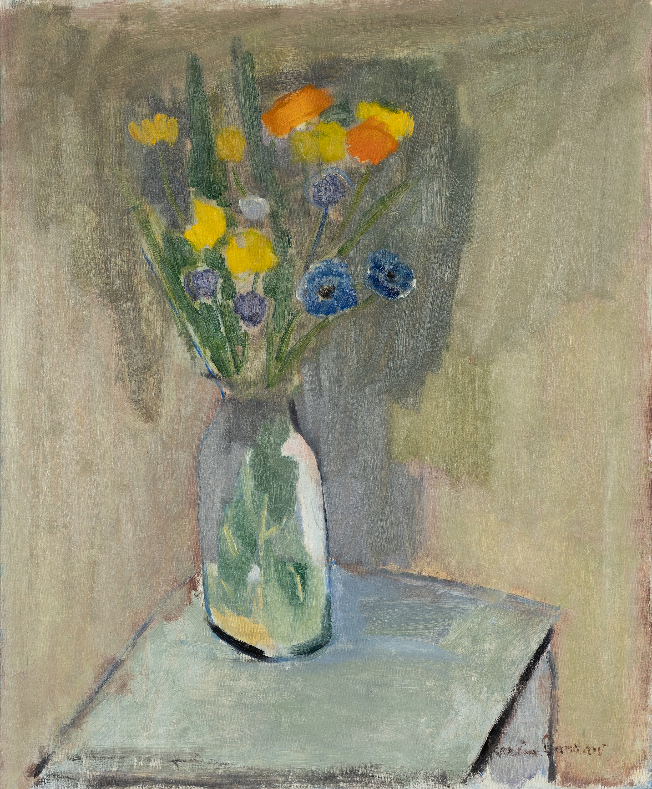 Karin Parrow, Flowers in Vase. - Bukowskis