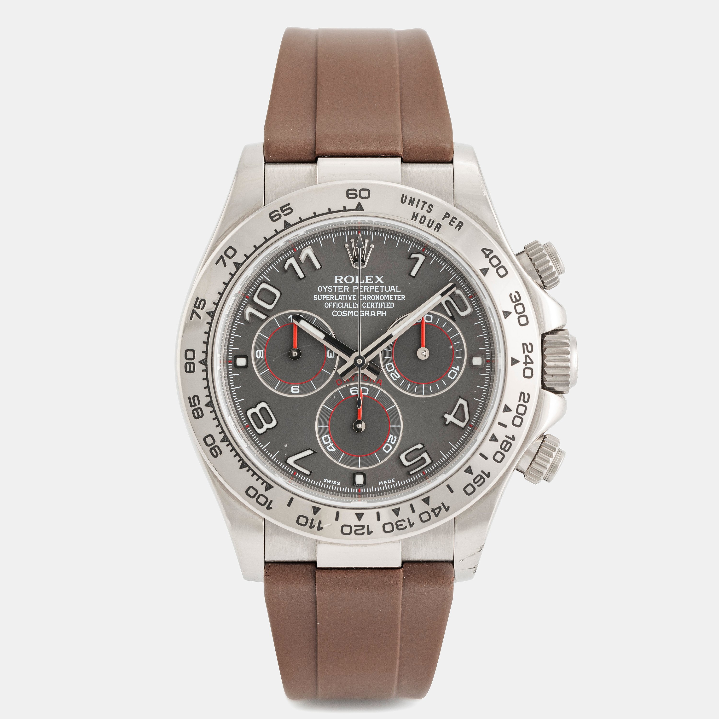Rolex, Cosmograph, Daytona, "Grey Arabic Dial", chronograph, ca 2012 ...