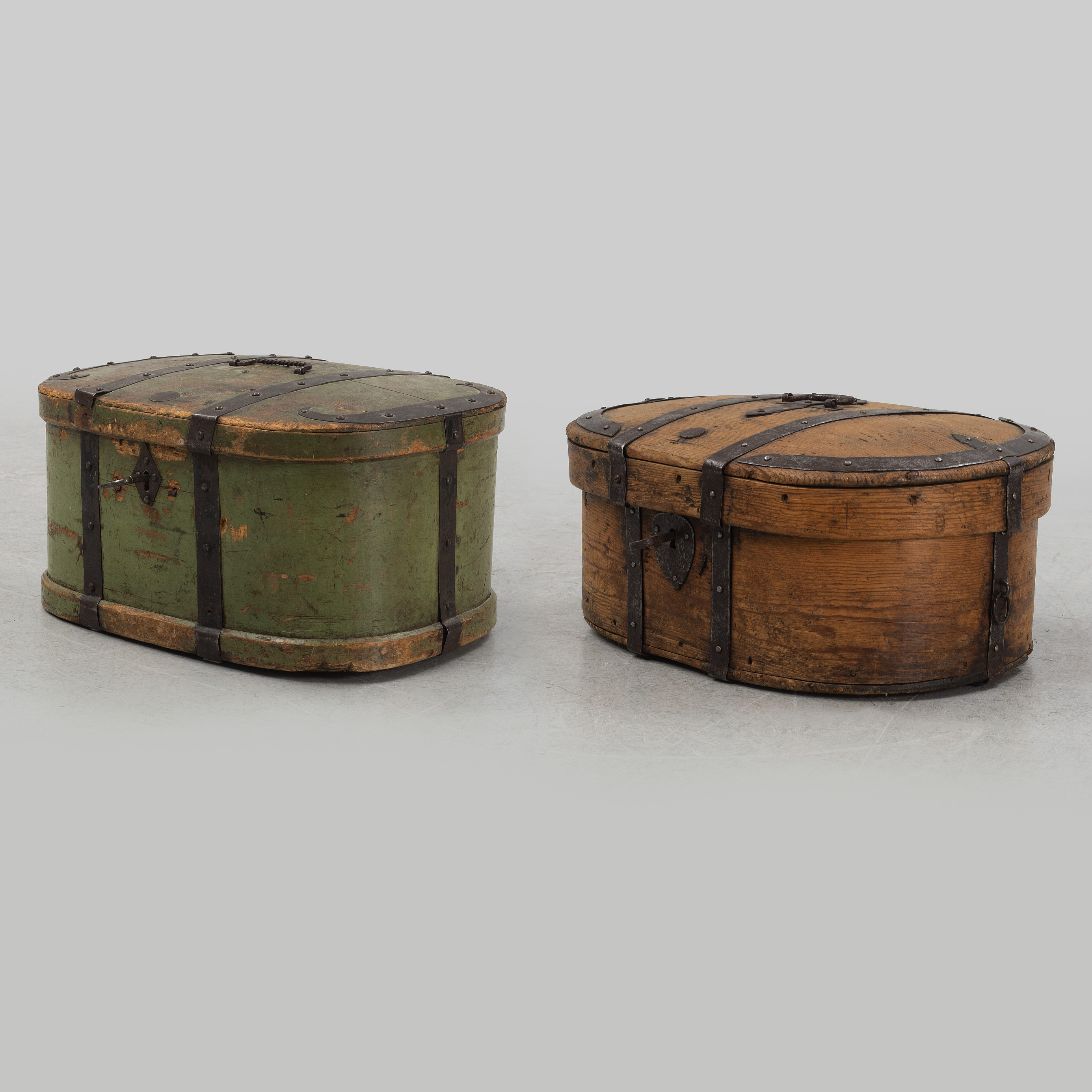 Two pine boxes, 19th Century. - Bukowskis