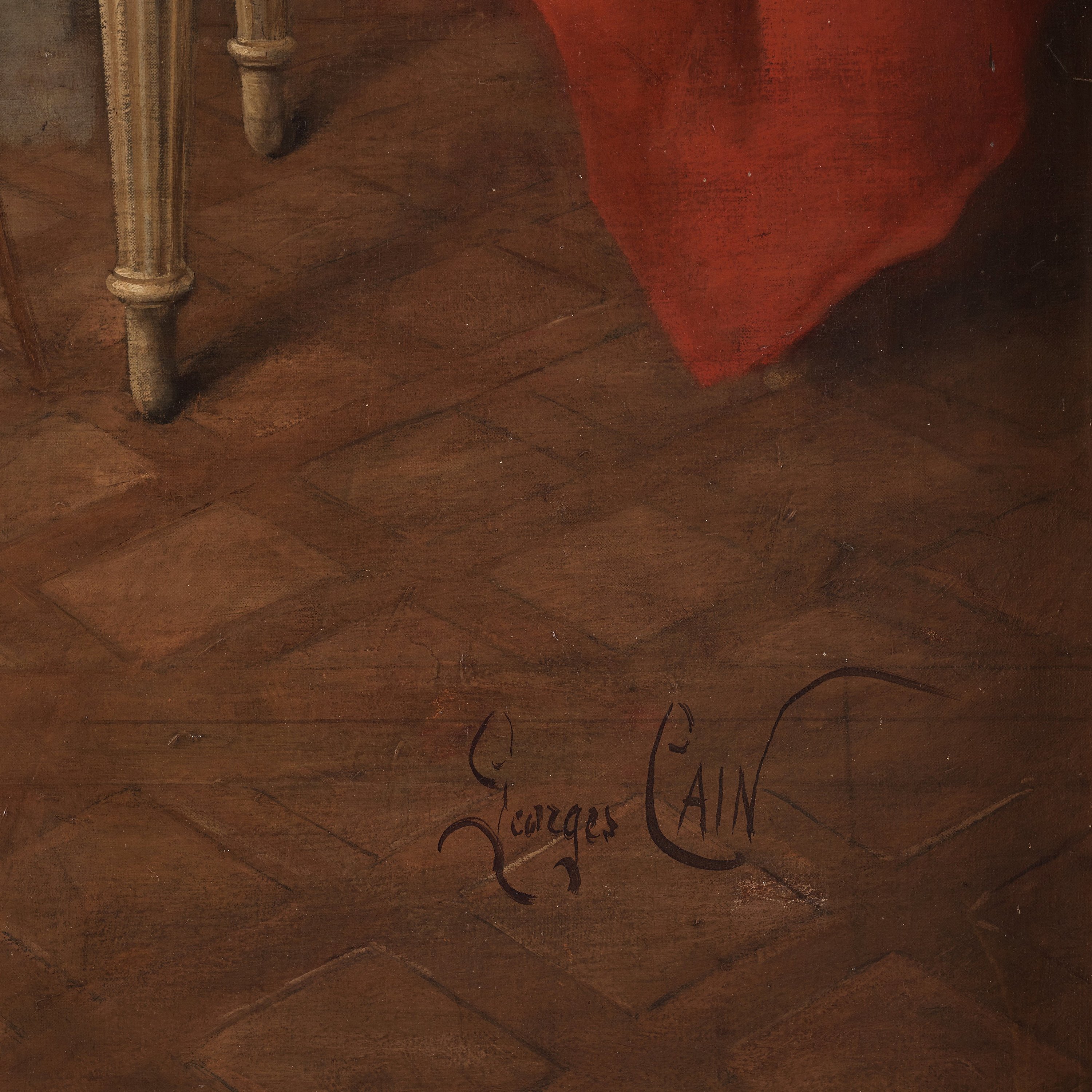 Georges Jules Cain, In front of the easel. - Bukowskis