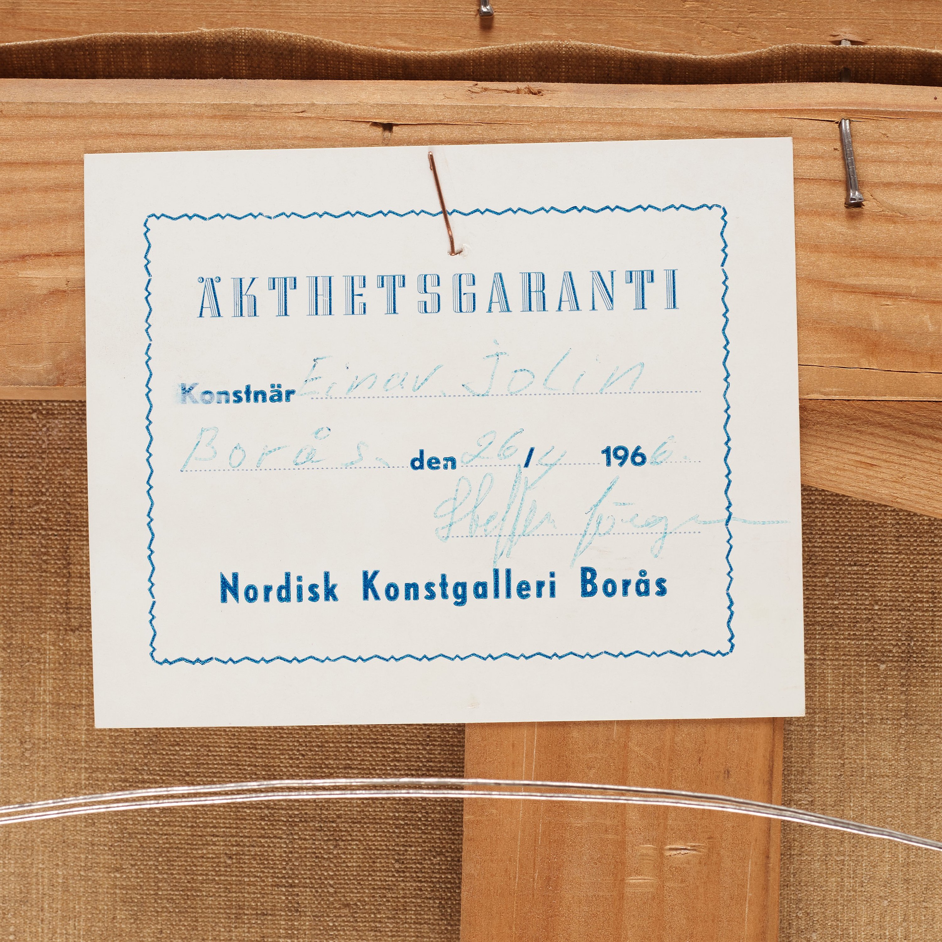 Einar Jolin, View over The Royal Palace of Stockholm. - Bukowskis