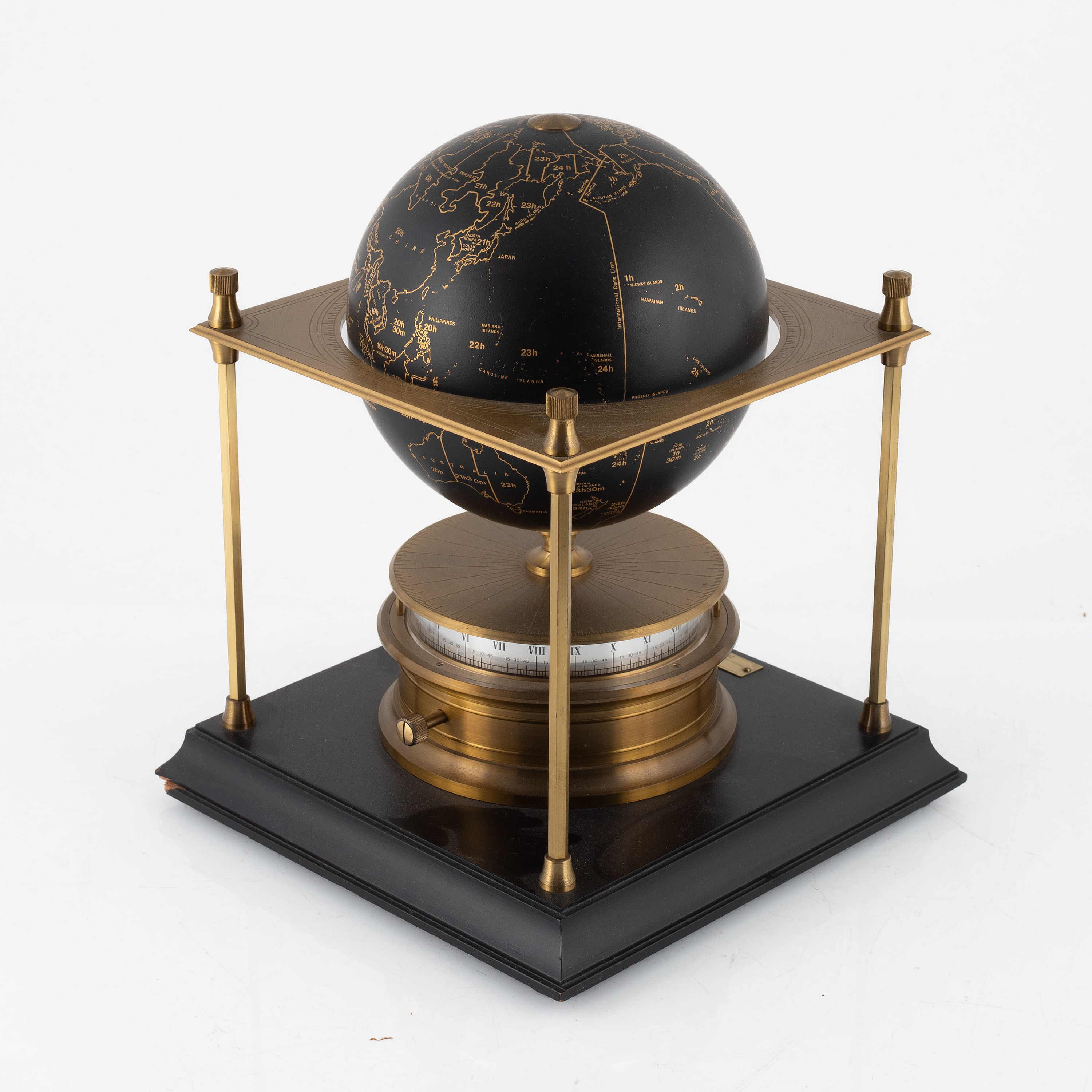 Bordsur, "Globe clock", Imhof, Swiss Royal Geographical Society ...