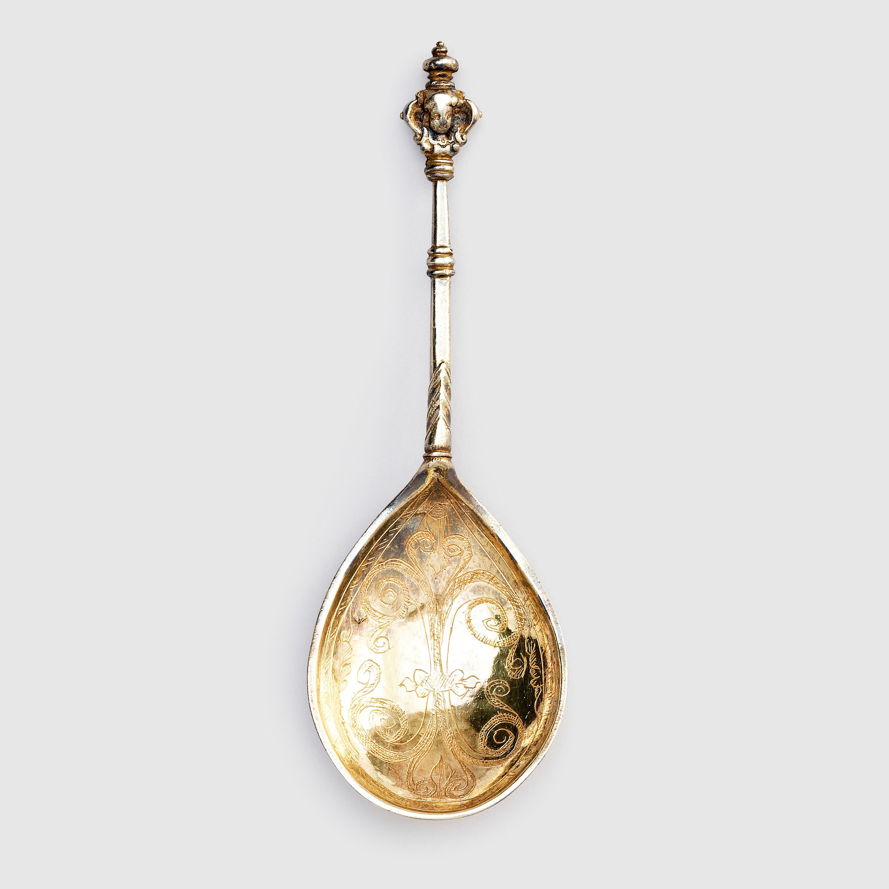 A Swedish 17th century silver-gilt spoon, mark of Johan Christophersson ...