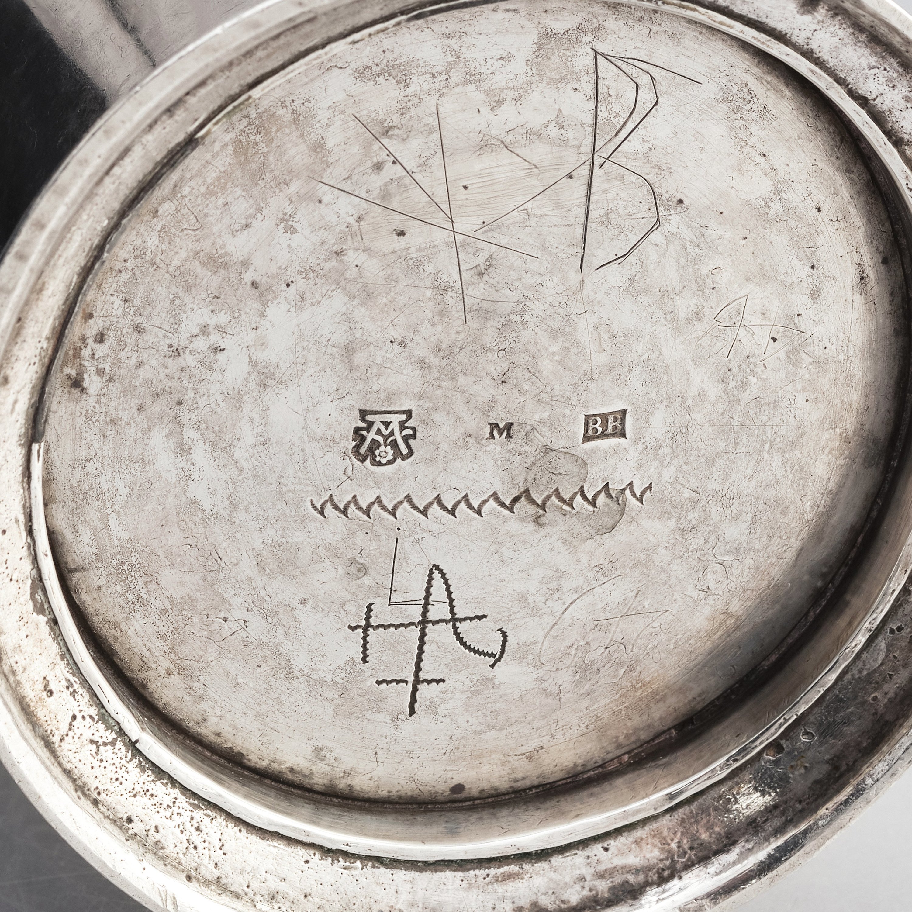 A Swedish 18th century silver beaker, marks of Bengt Biörn, Västerås ...