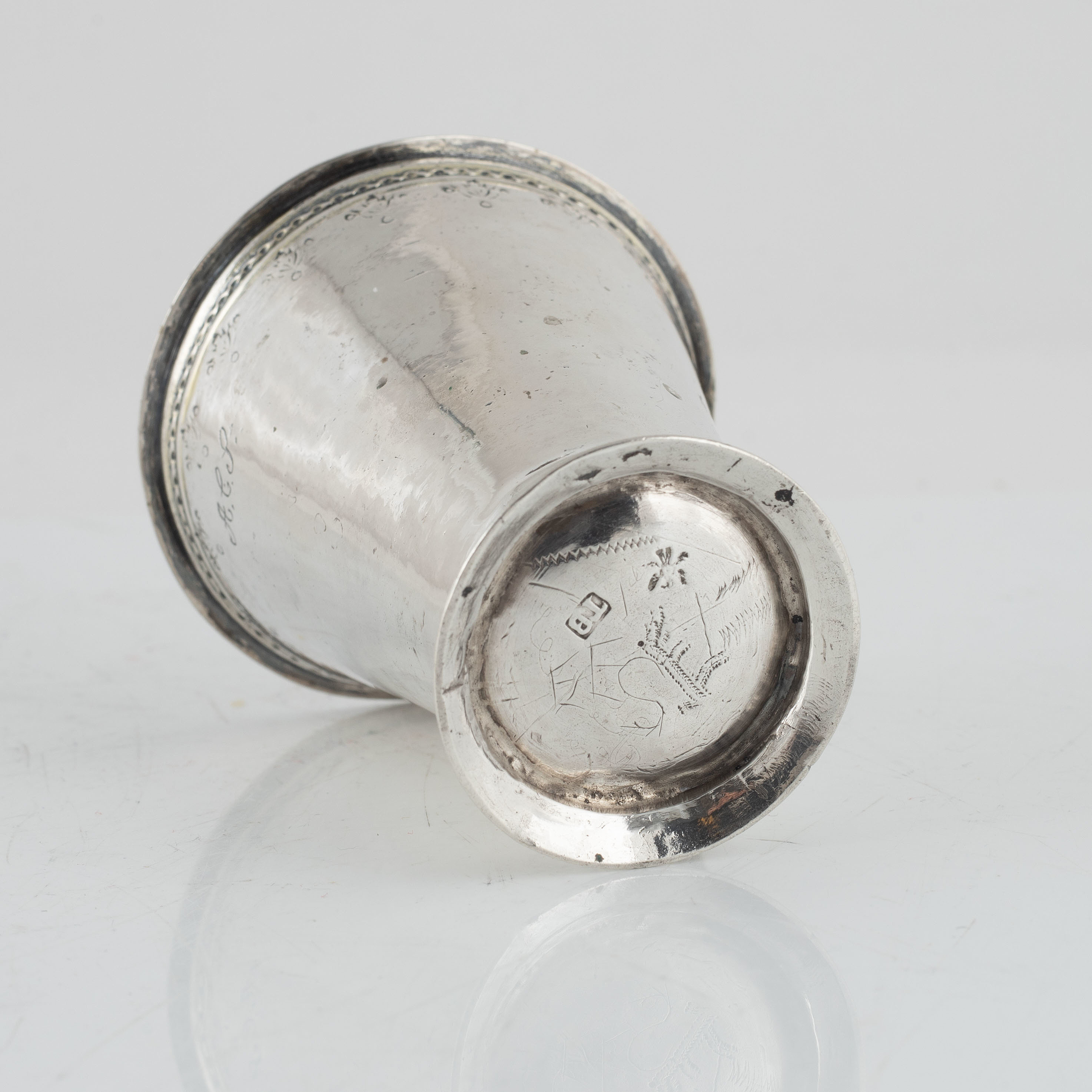 Thomas Beckman d.y. (1727-1759 (1772)), bägare, silver, Örebro. Rokoko ...