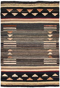 A 1930's Finnish rag rug. Circa 290 x 195 cm. - Bukowskis