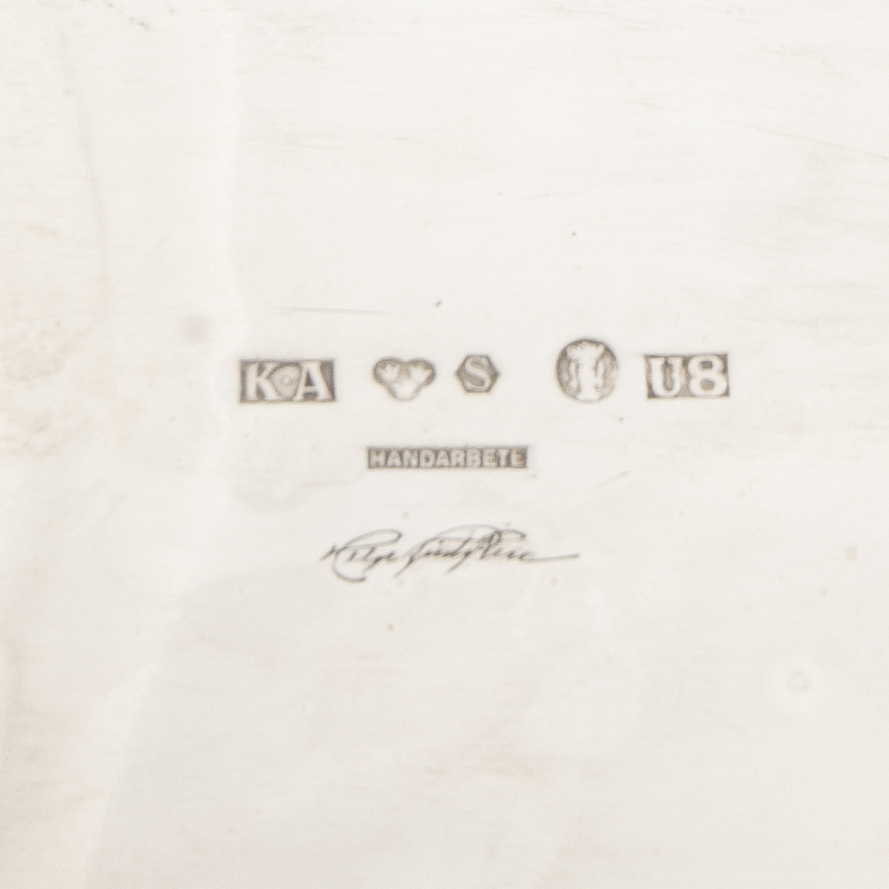 Helge Lindgren, skål silver K Andersson Stockholm 1946. - Bukowskis