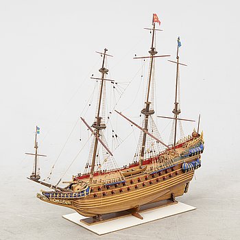 Model boat "Wasa" late 20th century. - Bukowskis