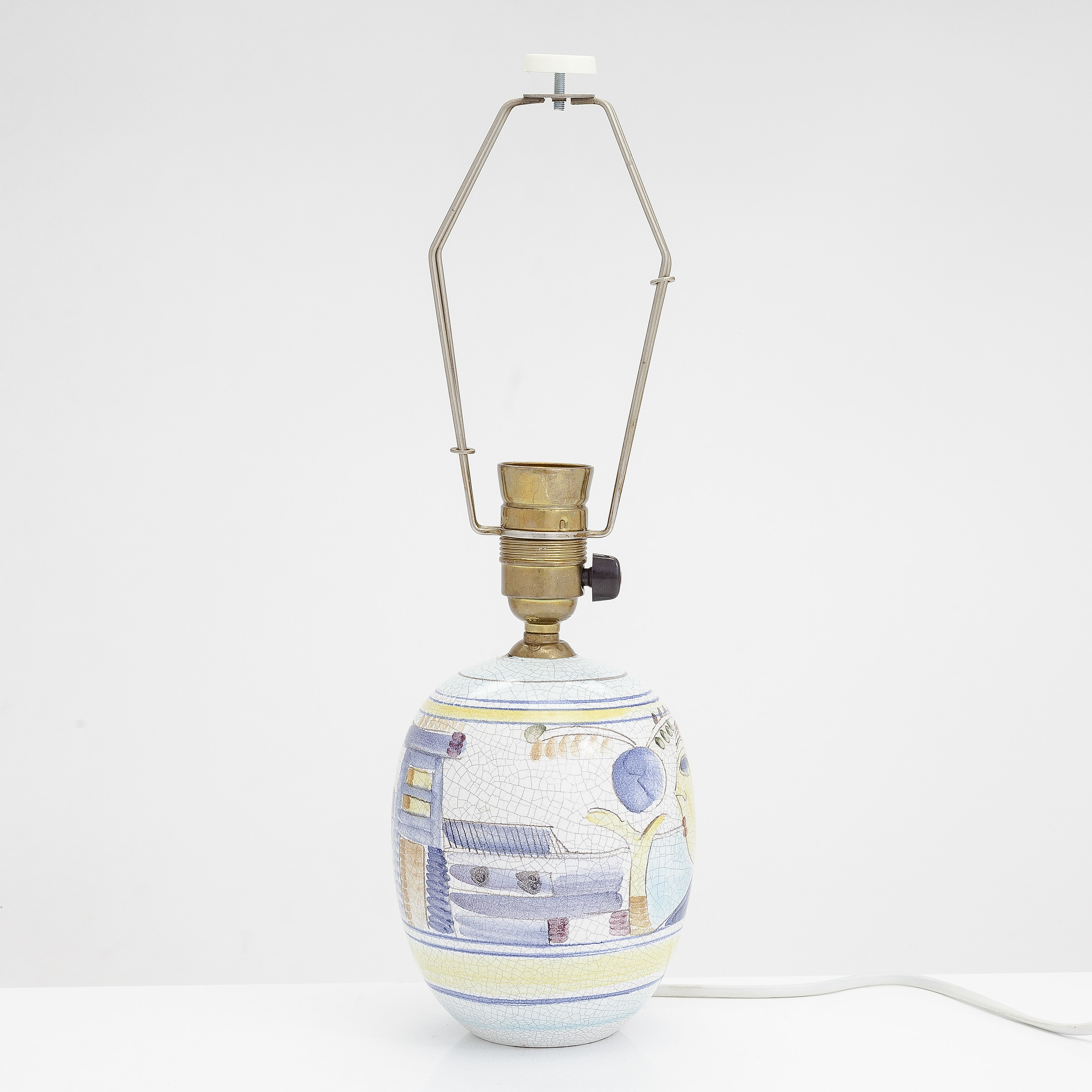 Toini Muona, a ceramic table lamp, signed TM ARABIA. - Bukowskis