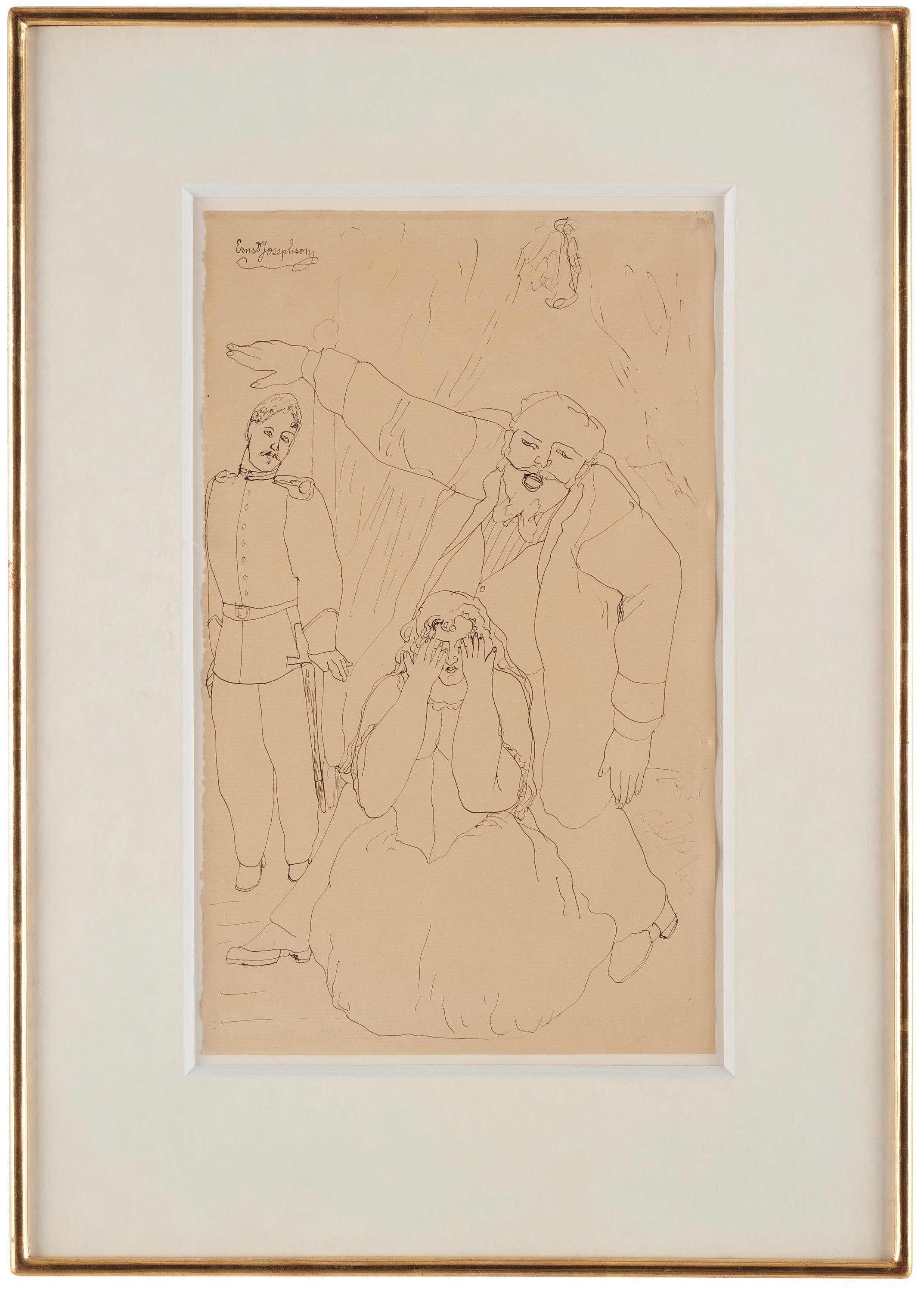 Ernst Josephson, "Den förgrymmade fadern". - Bukowskis