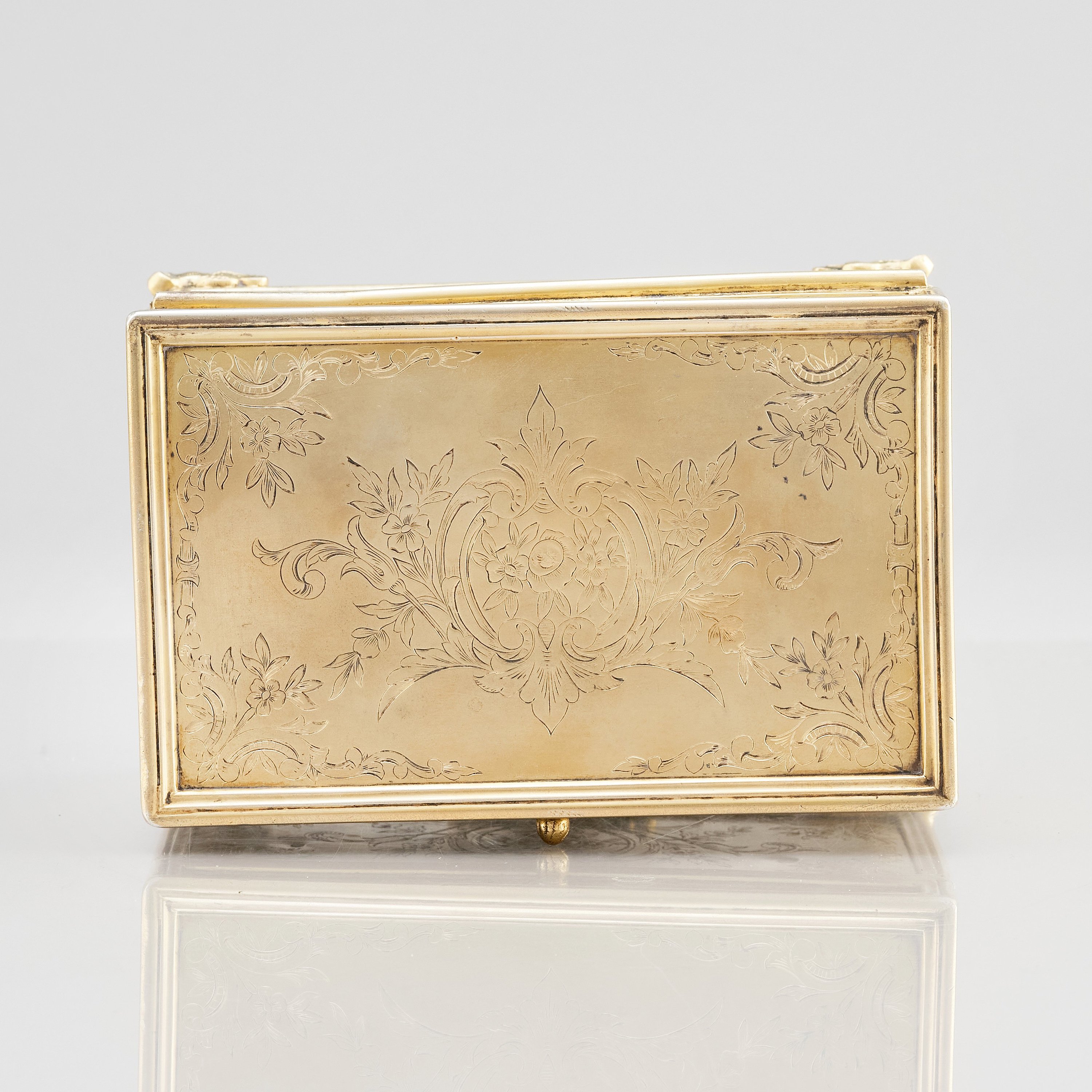 Skrin, Osmanska riket, förgyllt silver, Abdul Hamid II period (1876 ...