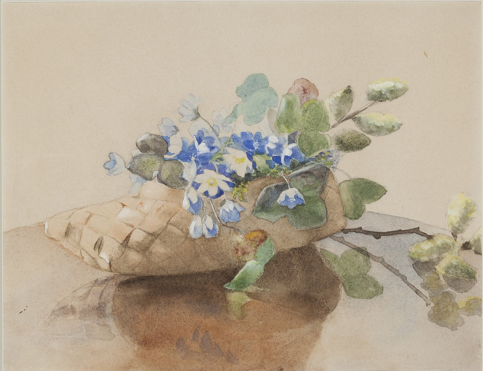 Eva Topelius, akvarell, ej signerad. - Bukowskis