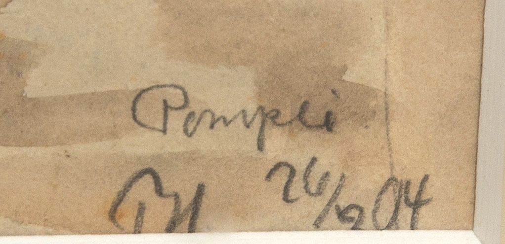 Ole Peter Hansen, watercolor, signed and dated 04. - Bukowskis