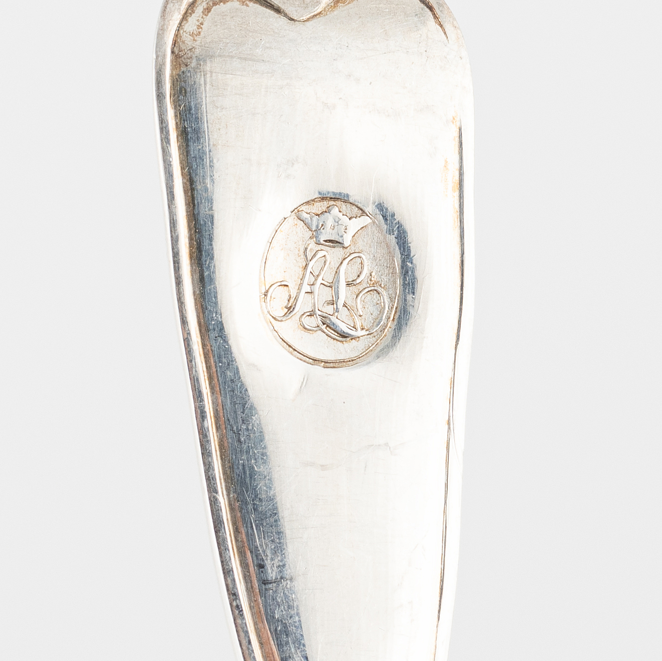 Nine silver tea spoons, Carl Magnus Ryberg, Stockholm, 1806. - Bukowskis