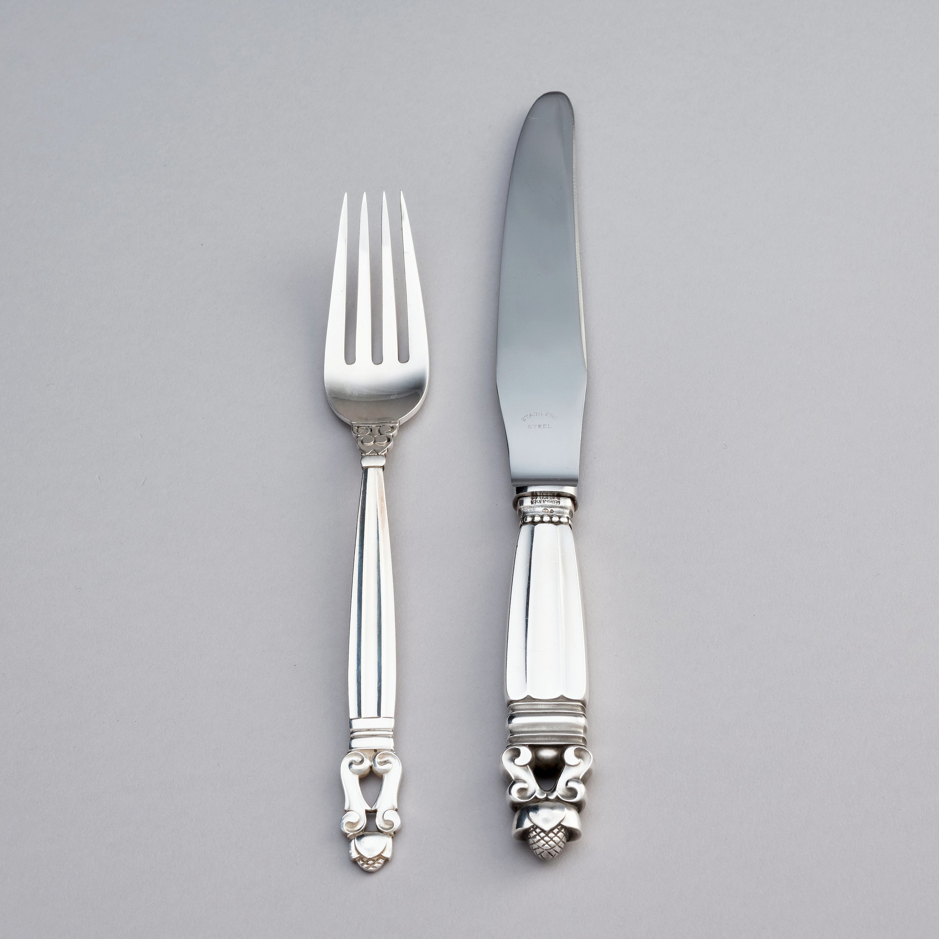 Johan Rohde, a set of 154 pieces of 'Acorn' sterling silver and ...