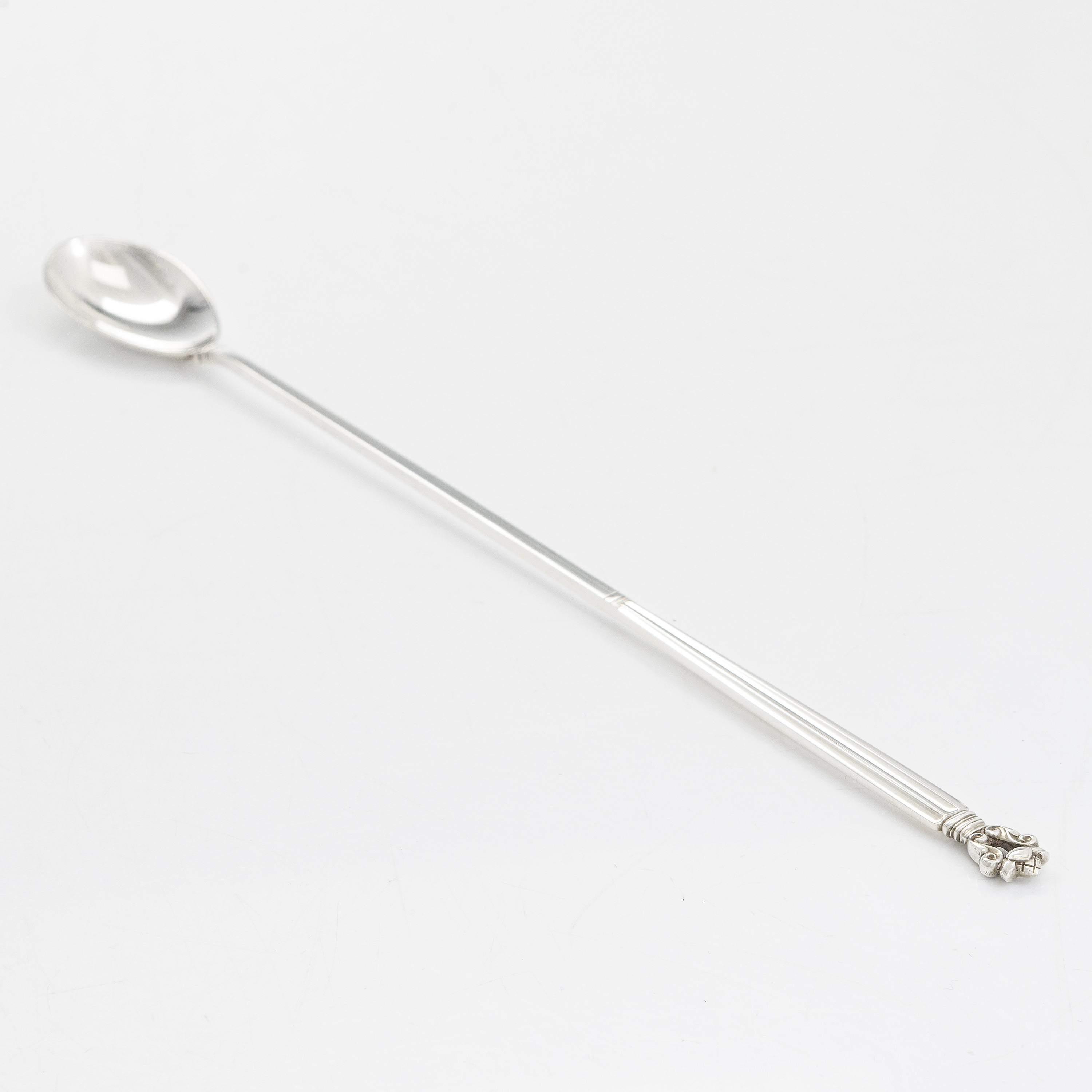 Johan Rohde, a 'Konge/ Acorn' sterling silver cocktail spoon, Georg ...