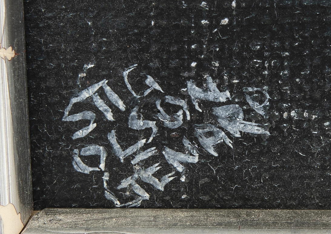 Stig Olson, olja på duk signerad. - Bukowskis