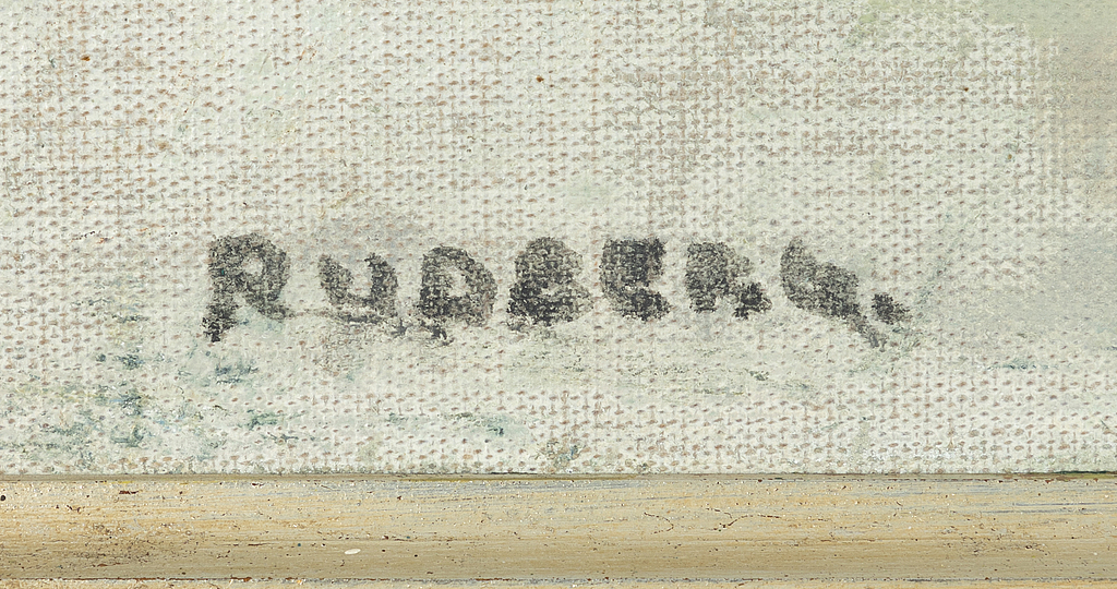 Gustav Rudberg, "Skånsk bondgård". - Bukowskis