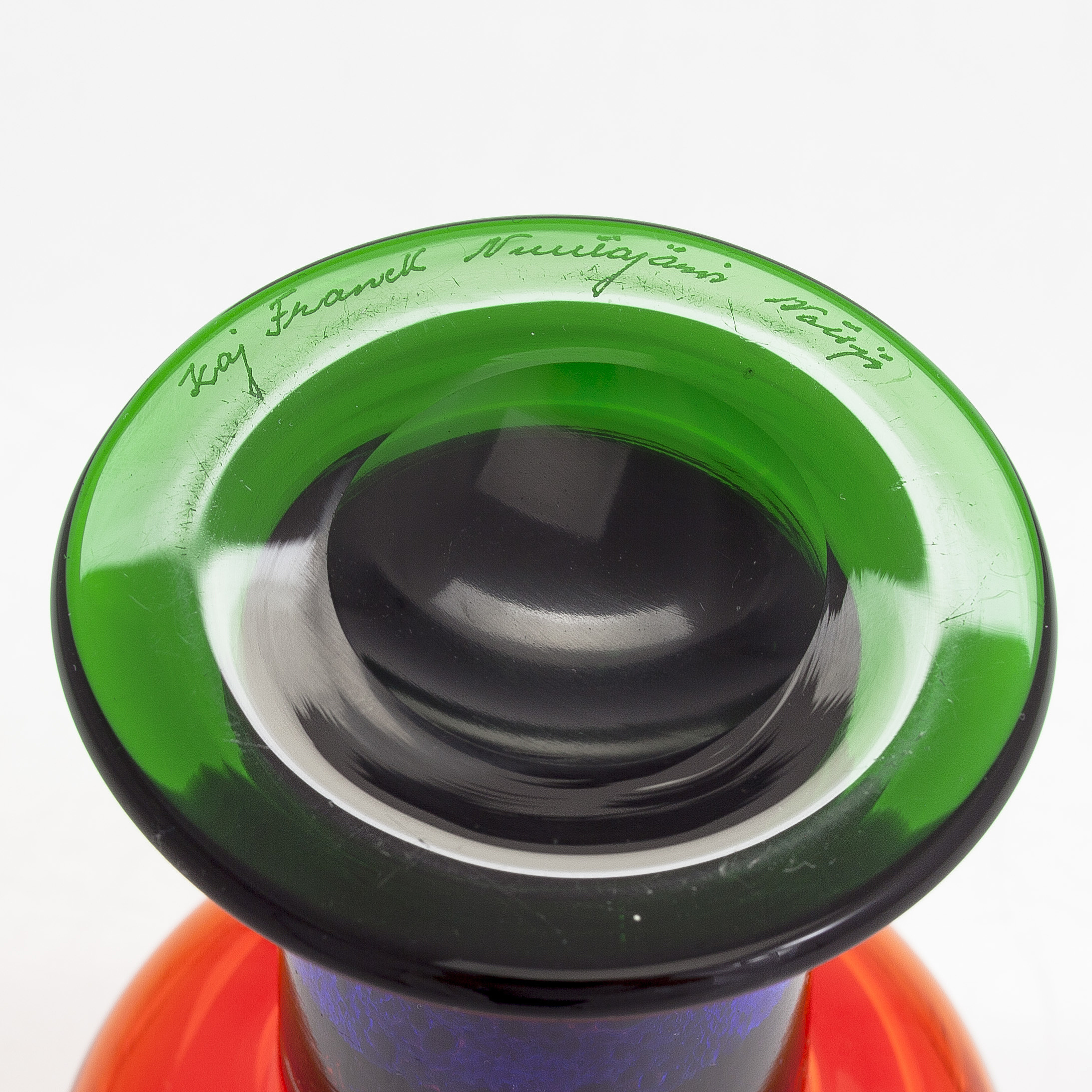 Kaj Franck, a glass goblet signed Kaj Franck Nuutajärvi Notsjö. - Bukowskis