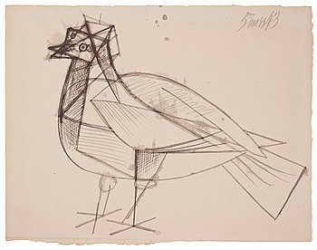 Pablo Picasso, 'Pigeon'. - Bukowskis