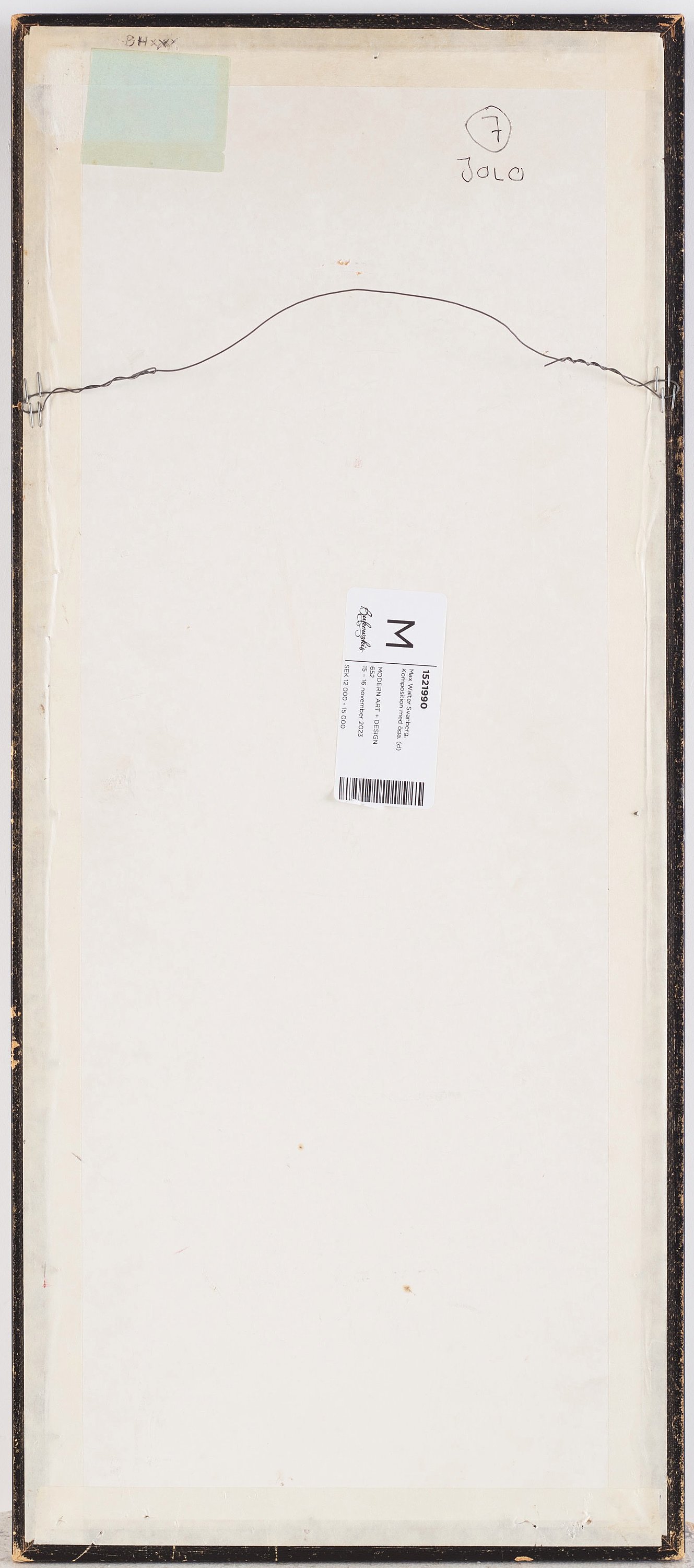 Max Walter Svanberg, Composition with Eye. - Bukowskis