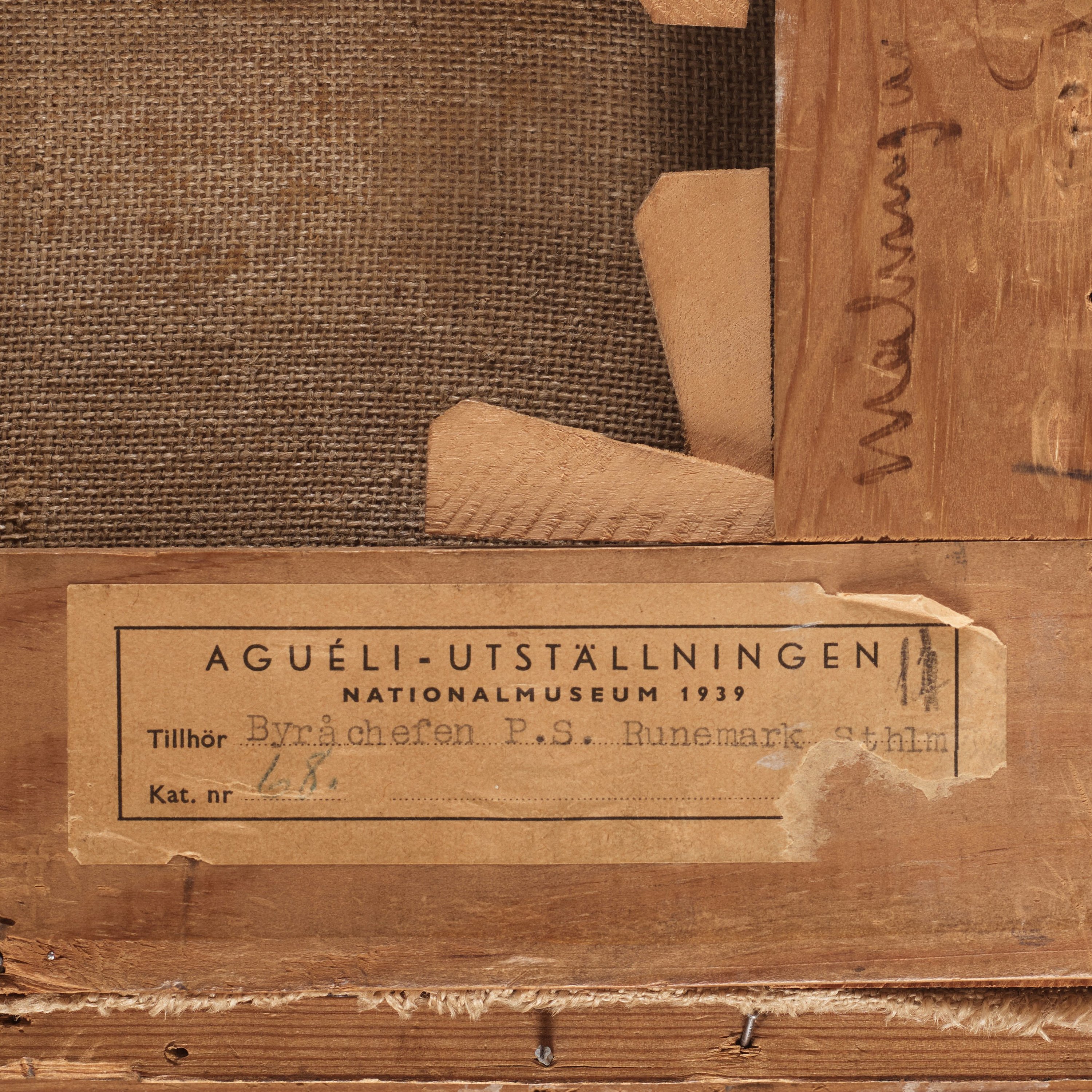 Ivan Aguéli, Porträttstudie (Madame Huot). - Bukowskis