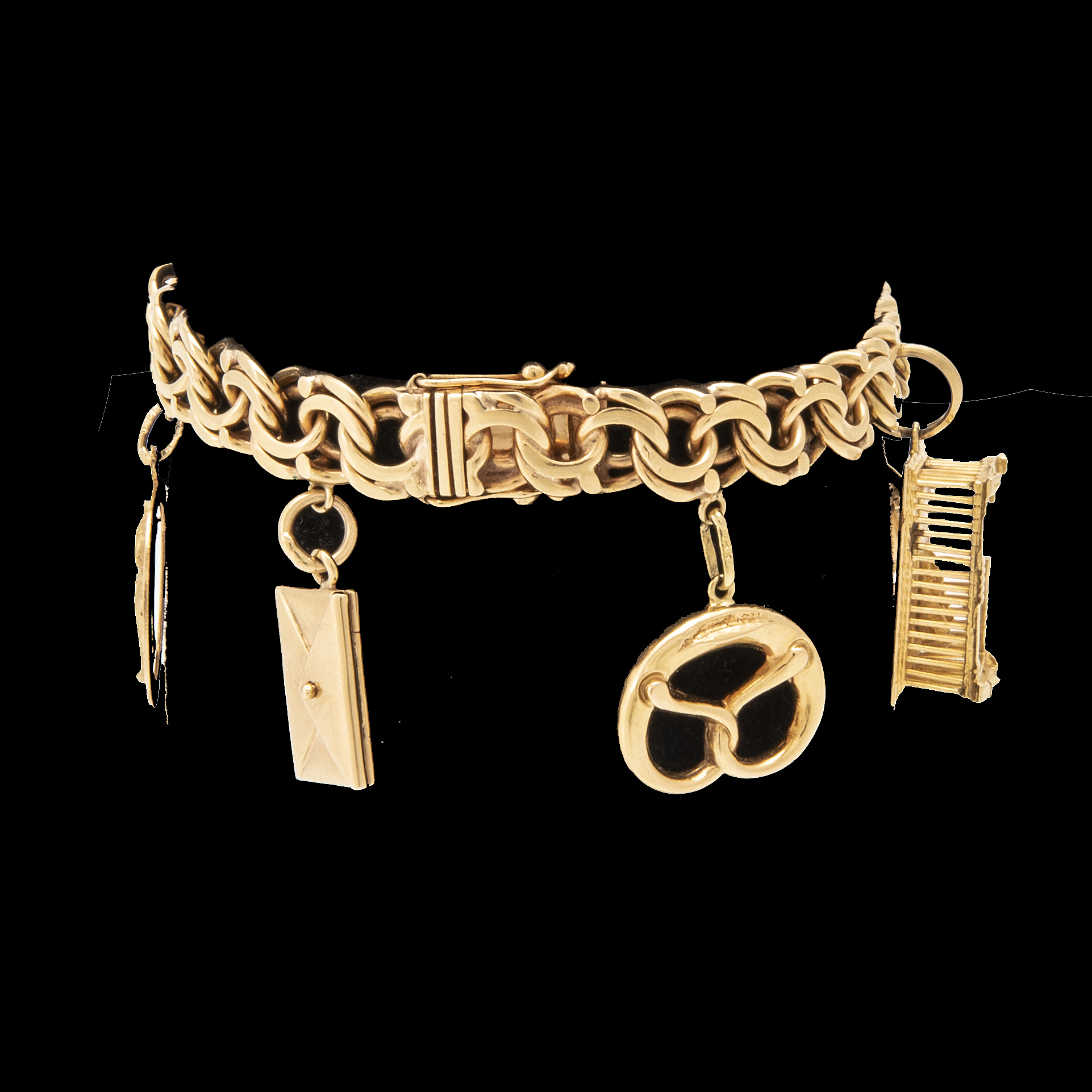 Armband med berlocker 18K guld. - Bukowskis