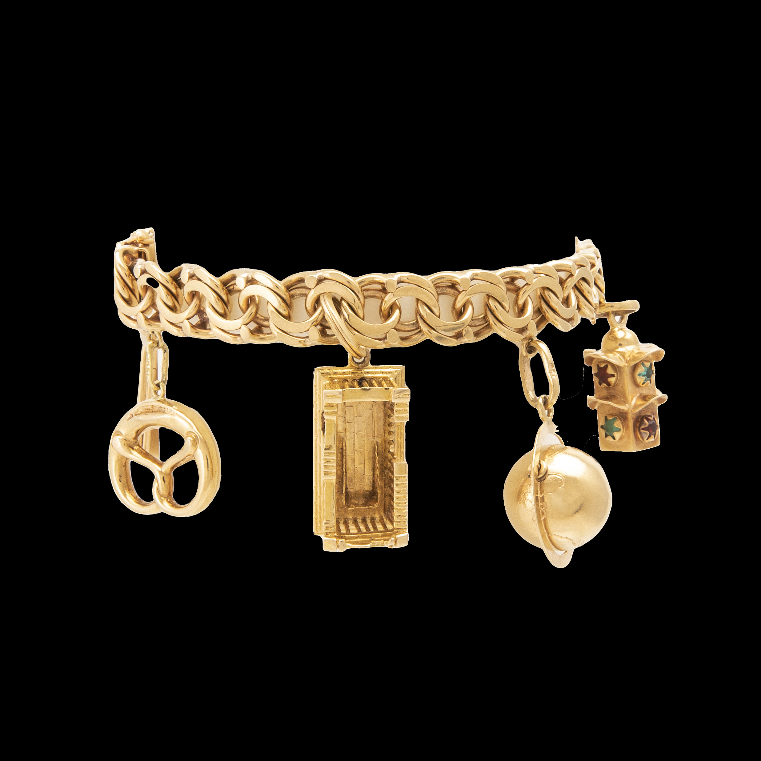 Armband med berlocker 18K guld. - Bukowskis