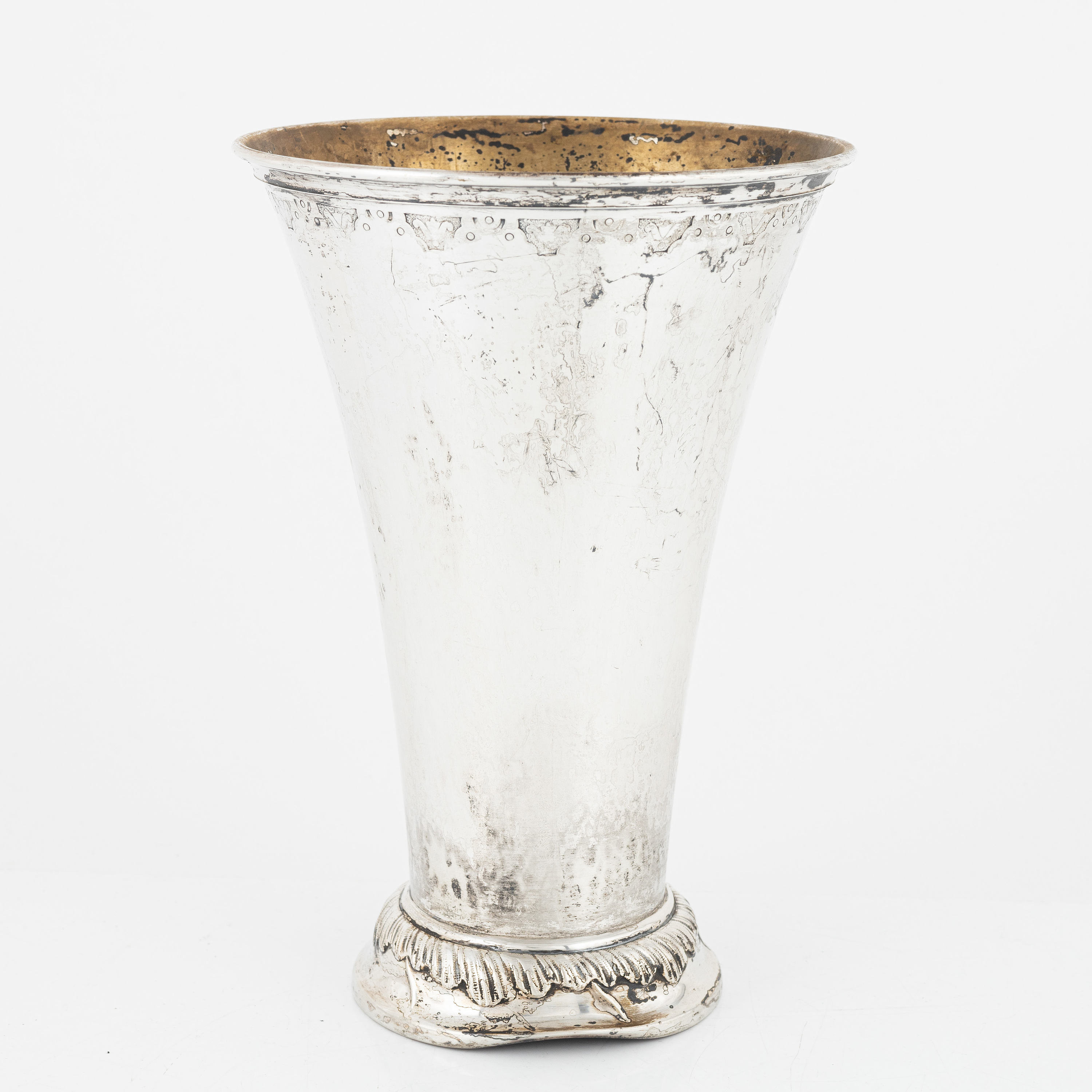 A Swedish silver beaker, bearing the mark of CG Hallberg, Stockholm ...