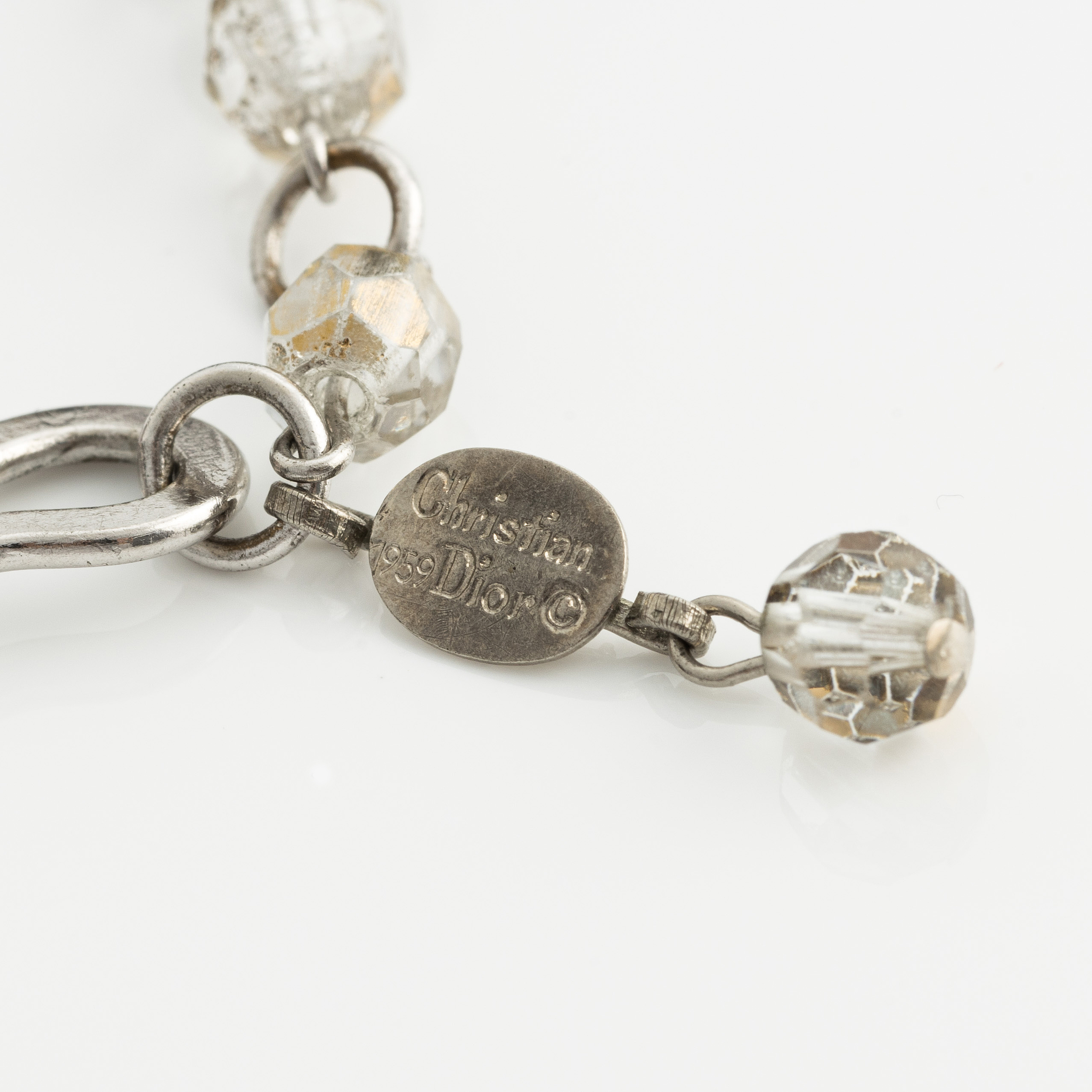 Christian Dior, Collier treradigt med imitationsstenar, 1959. - Bukowskis