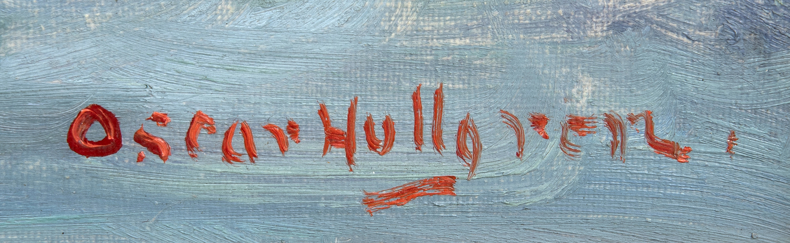 Oscar Hullgren, oil on canvas, signed. - Bukowskis