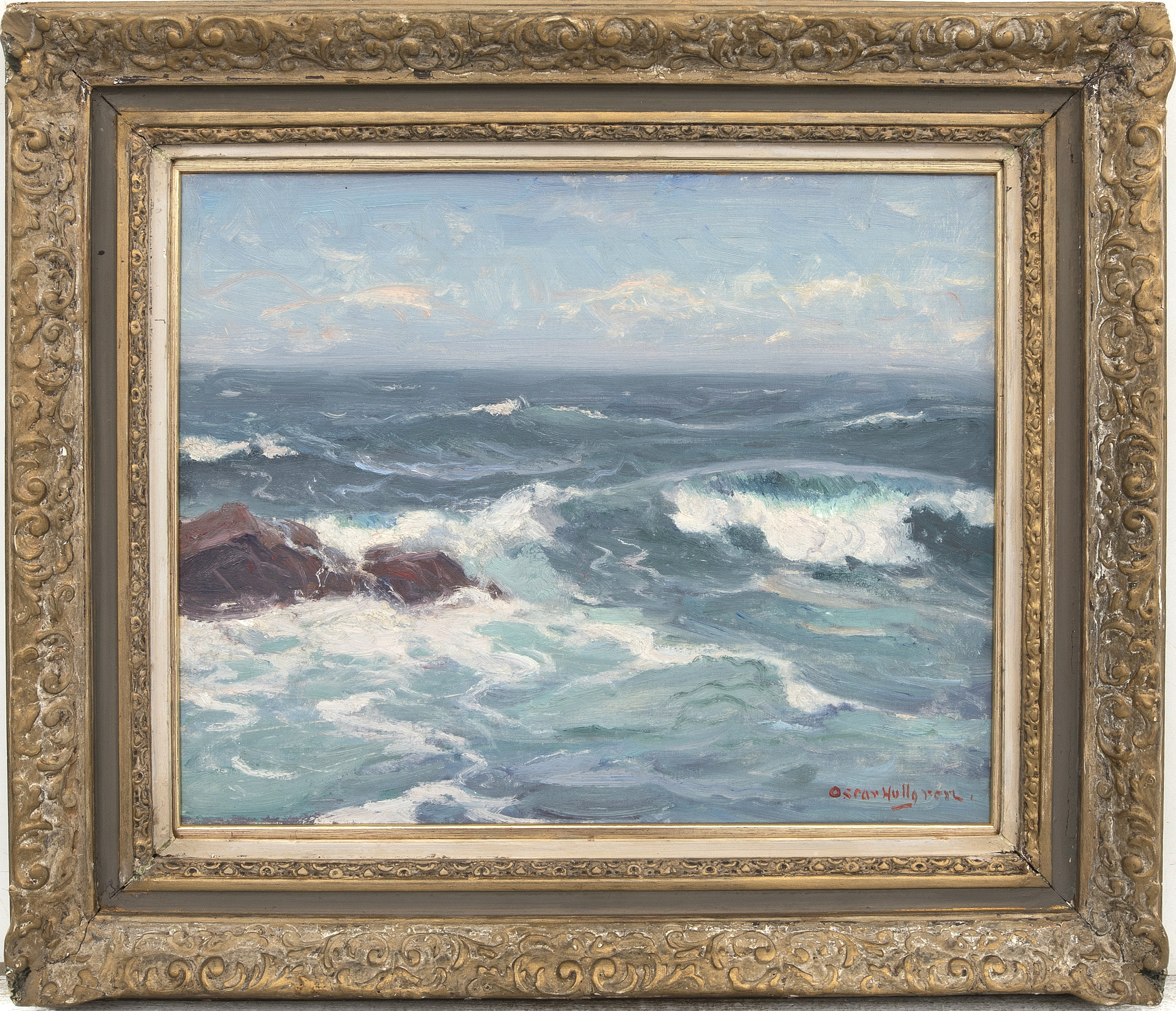 Oscar Hullgren, oil on canvas, signed. - Bukowskis