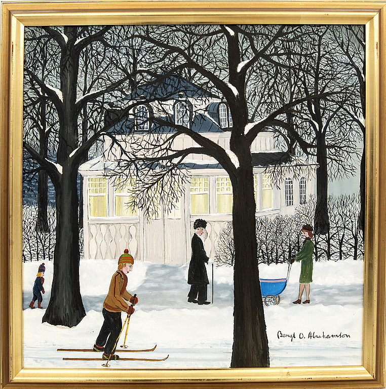 Bengt O Abrahamsson, olja på duk, signerad, - Bukowskis