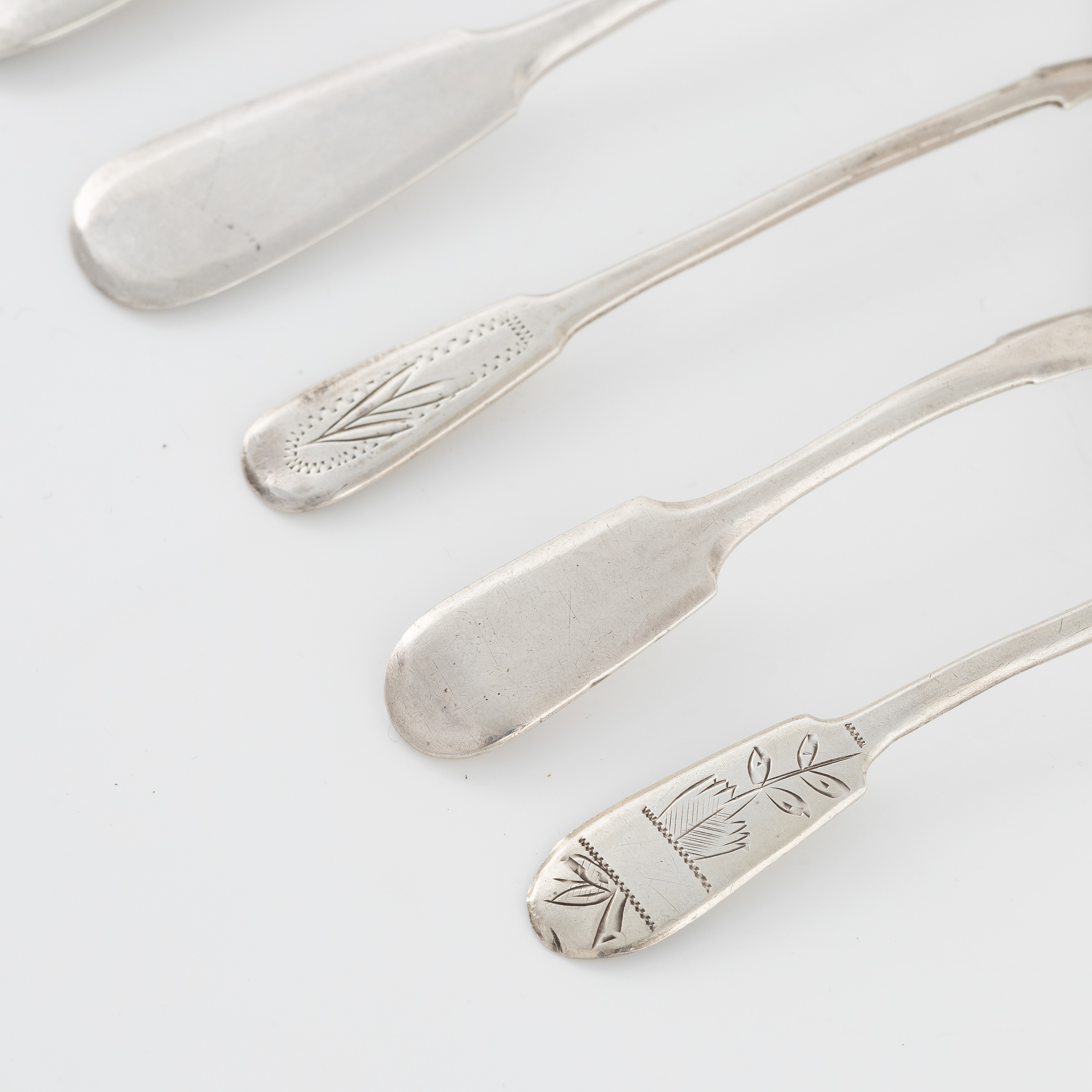 28 Russian silver cutlery pieces, mostly Moscow, Russia, 1908-26 ...