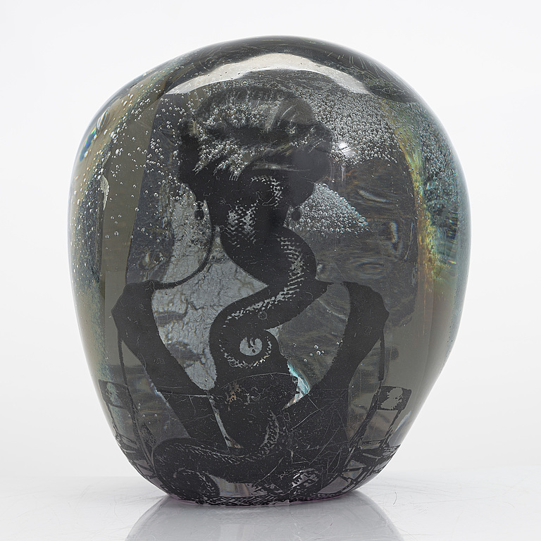 Sini Majuri, A glass sculpture 'Storm'. Signed Sini Majuri 2022 ...