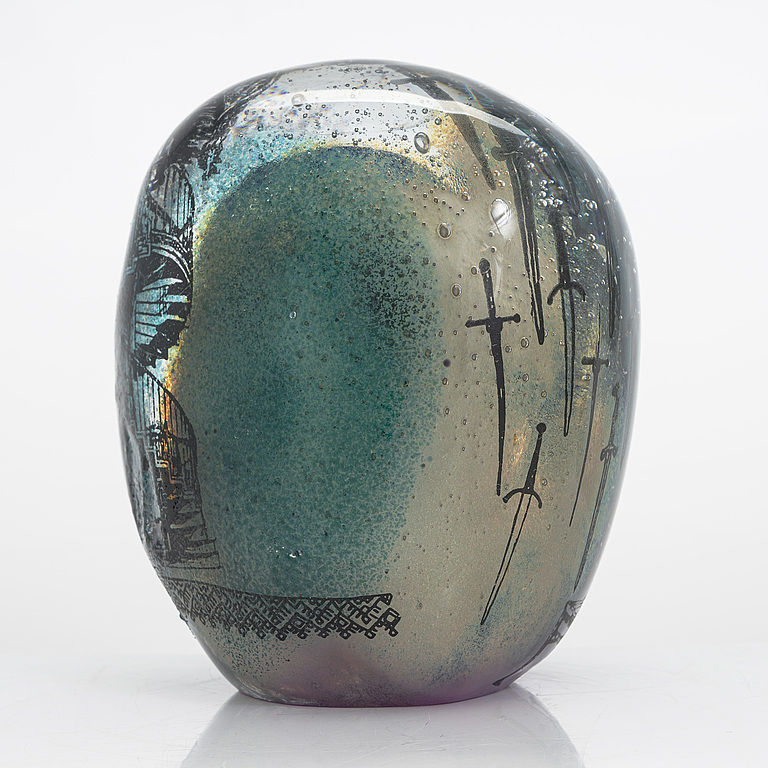 Sini Majuri, A glass sculpture 'Storm'. Signed Sini Majuri 2022 ...