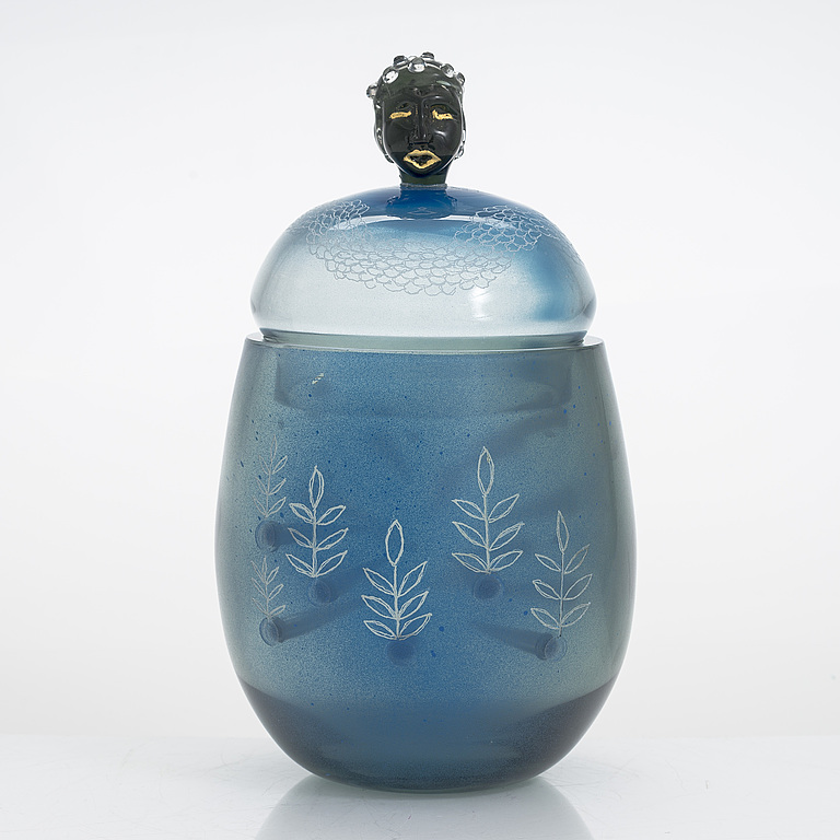 Sini Majuri & Marja Hepo-aho, A glass and metal sculpture, 'Iron Maiden ...