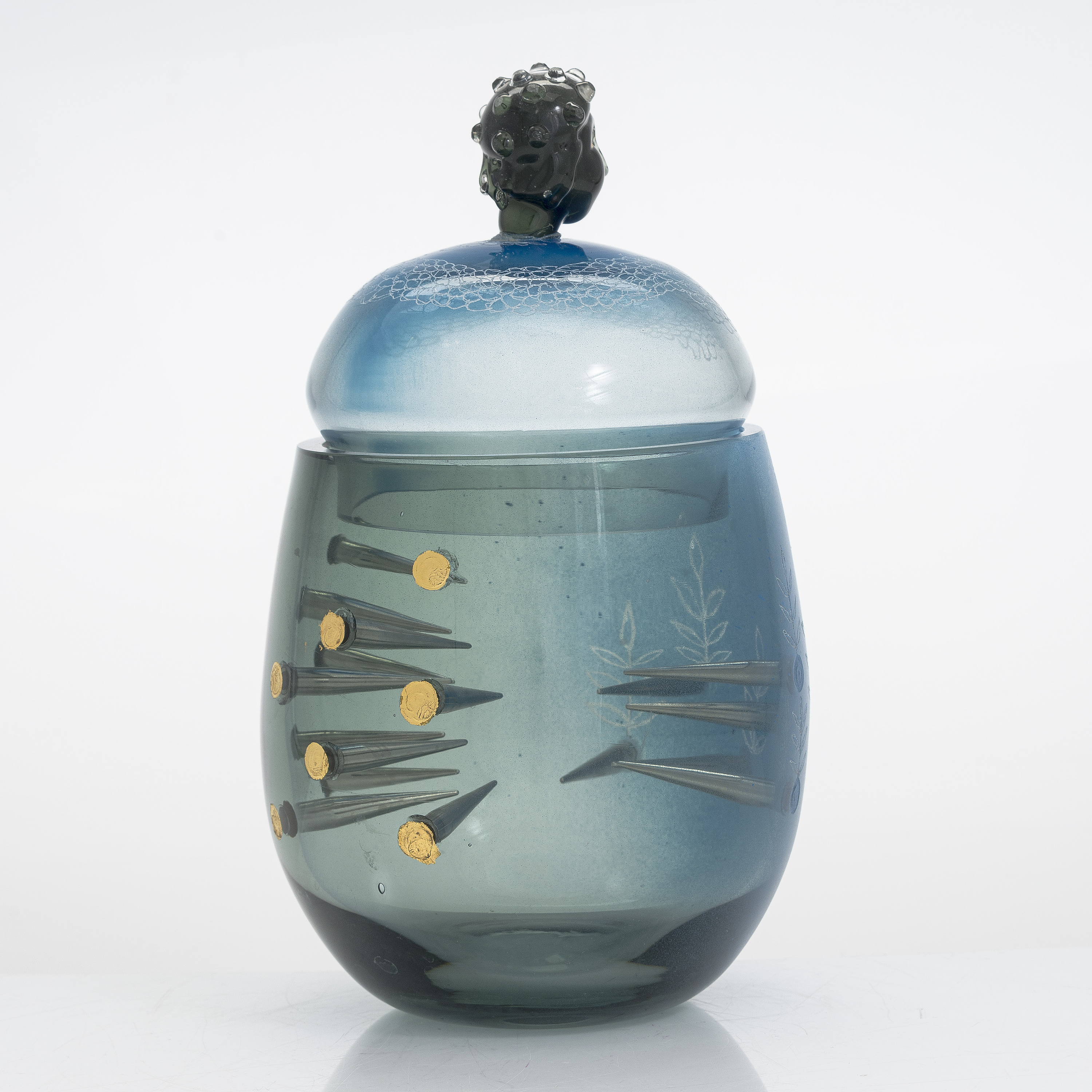 Sini Majuri & Marja Hepo-aho, A glass and metal sculpture, 'Iron Maiden ...