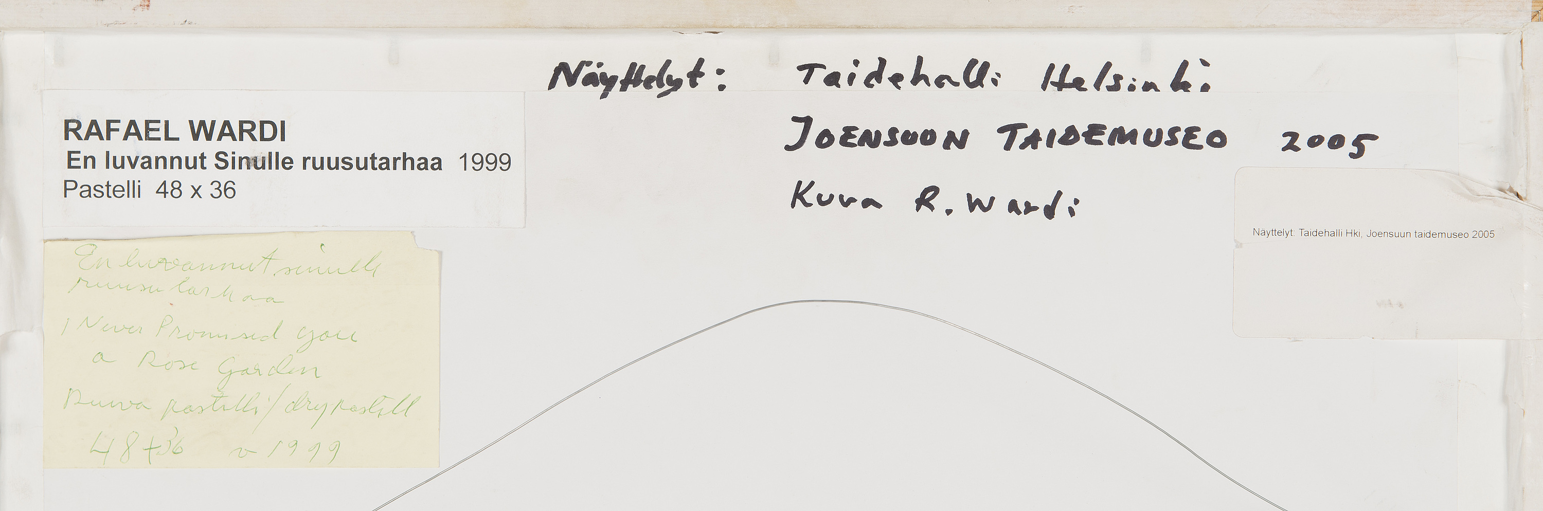 Rafael Wardi, pastelli, "I Never Promised You a Rose Garden". - Bukowskis