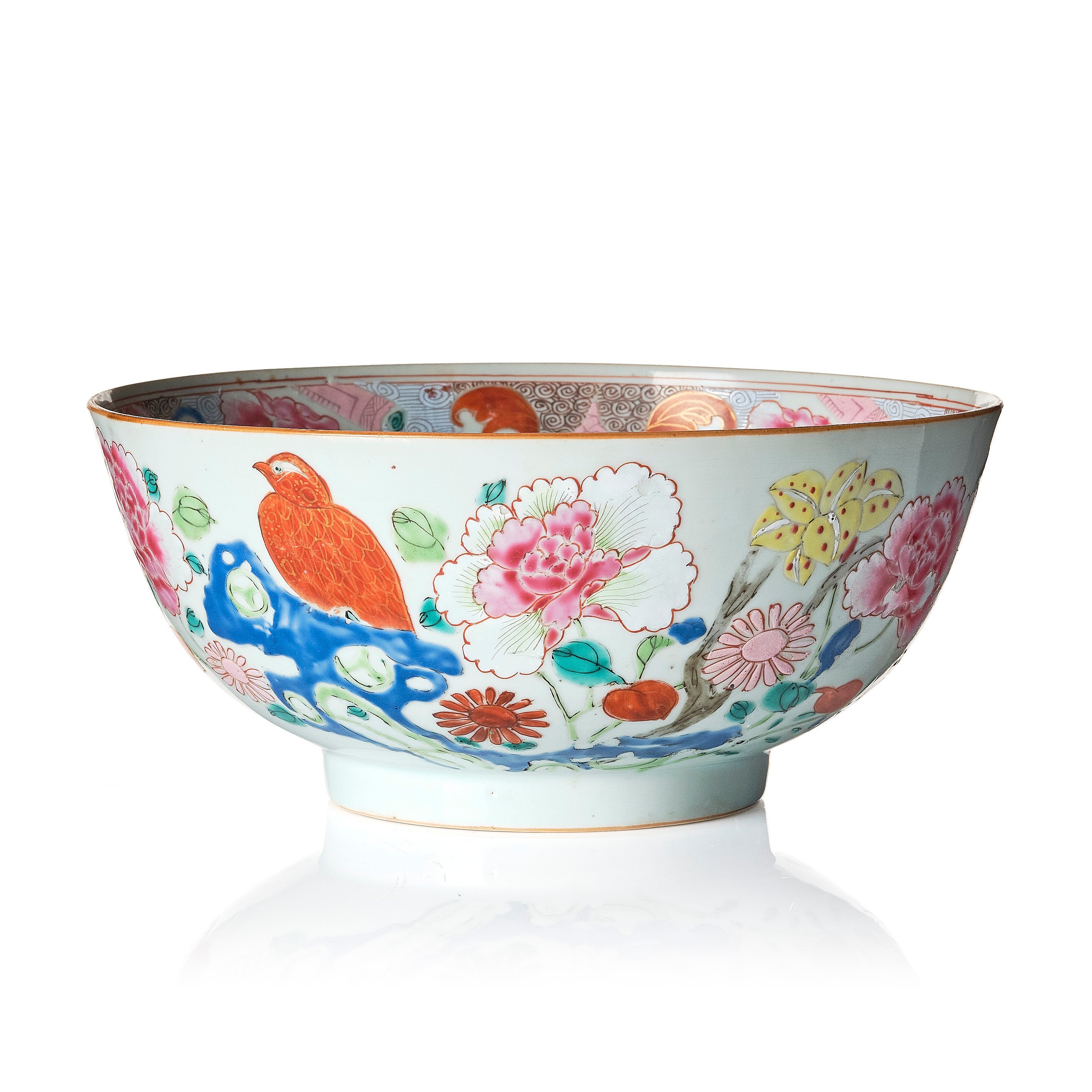A famille rose bowl, Qing dynasty, Qianlong (1736-95). - Bukowskis