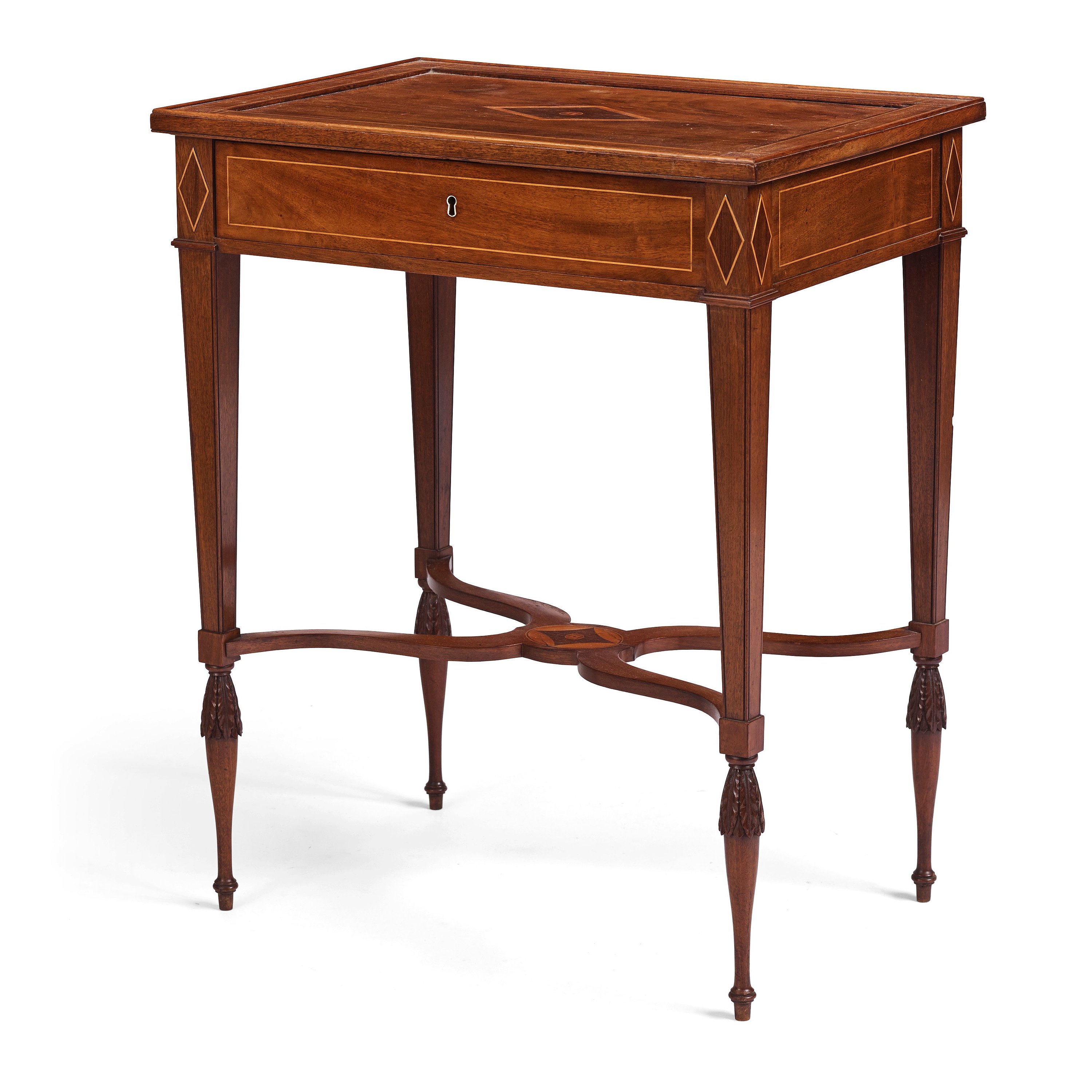 A late Gustavian mahogany table attributed to L. Qvarnberg (master in ...
