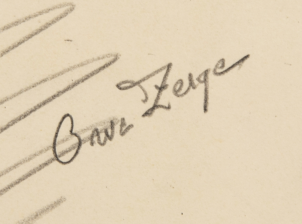 Owe Zerge, teckningar 2 st signerade. - Bukowskis