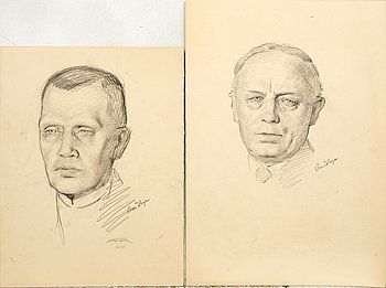 Owe Zerge, drawings 2 pcs signed. - Bukowskis